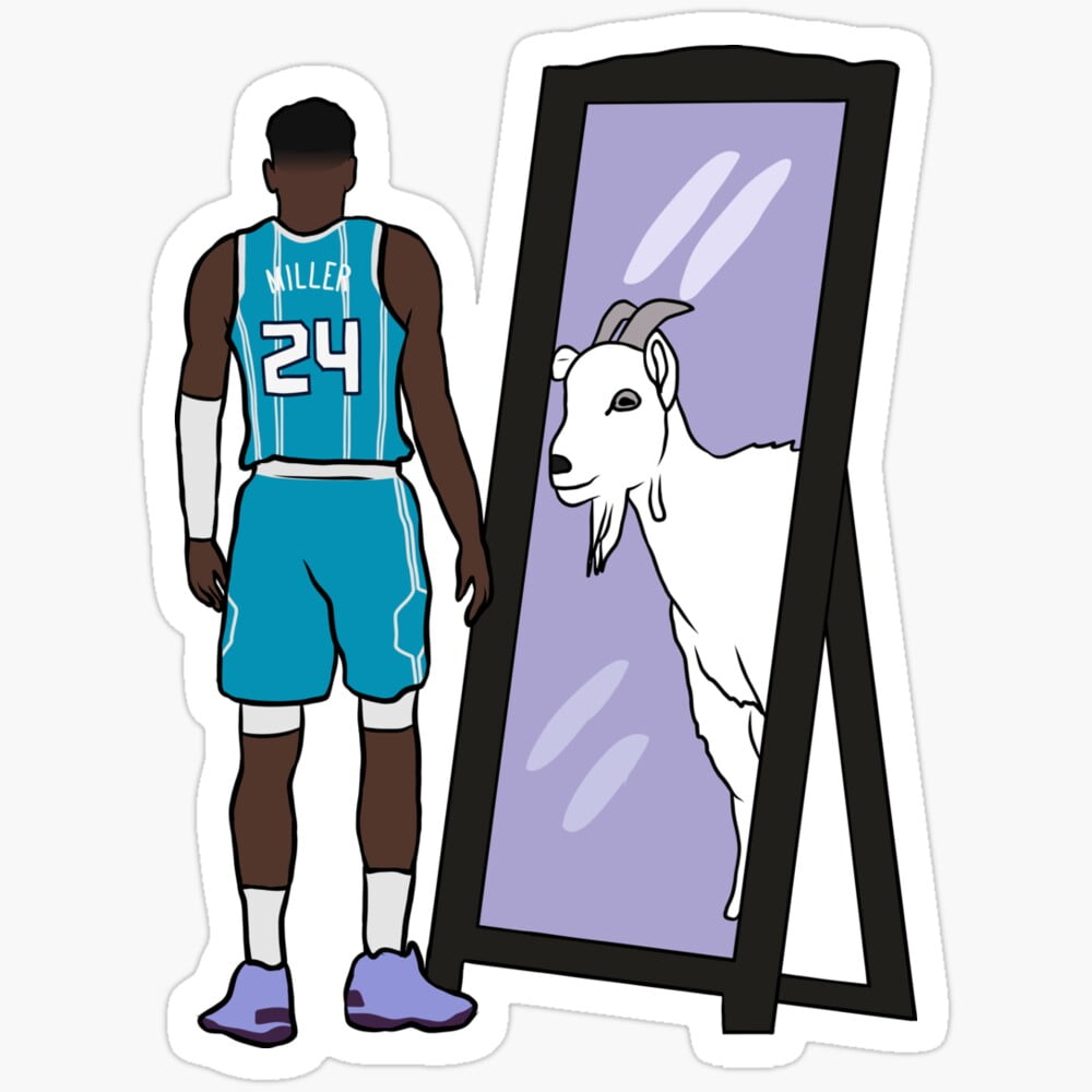 Brandon Miller Mirror Goat Sticker Phone Decal Water Bottle Stickers ...