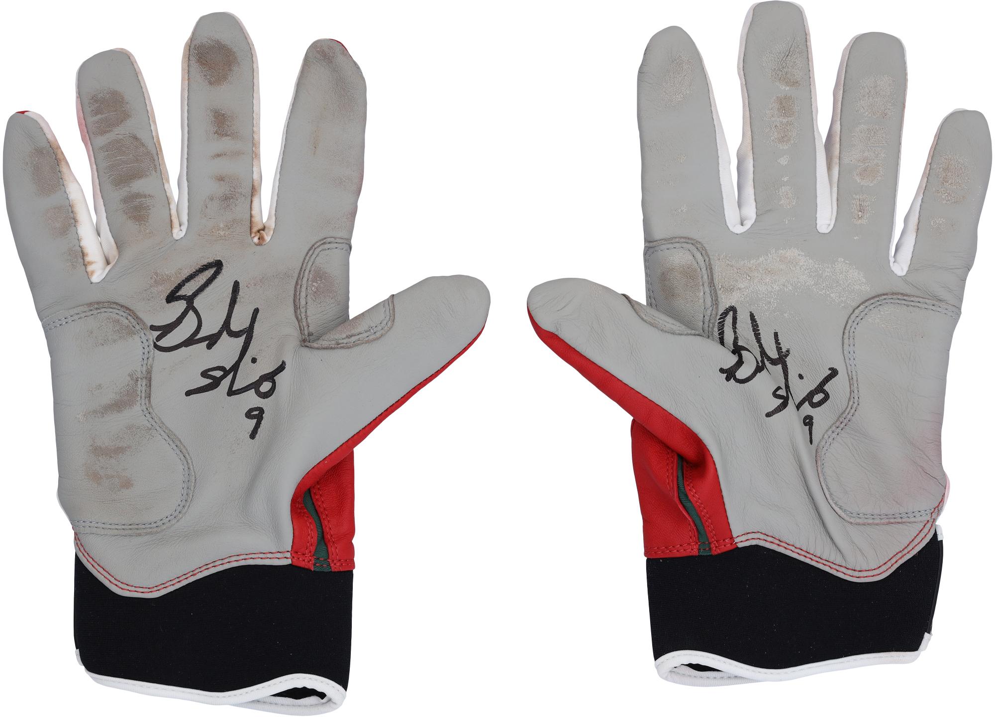 Brandon Nimmo New York Mets Autographed Game-Used Red Bruce Bolt ...