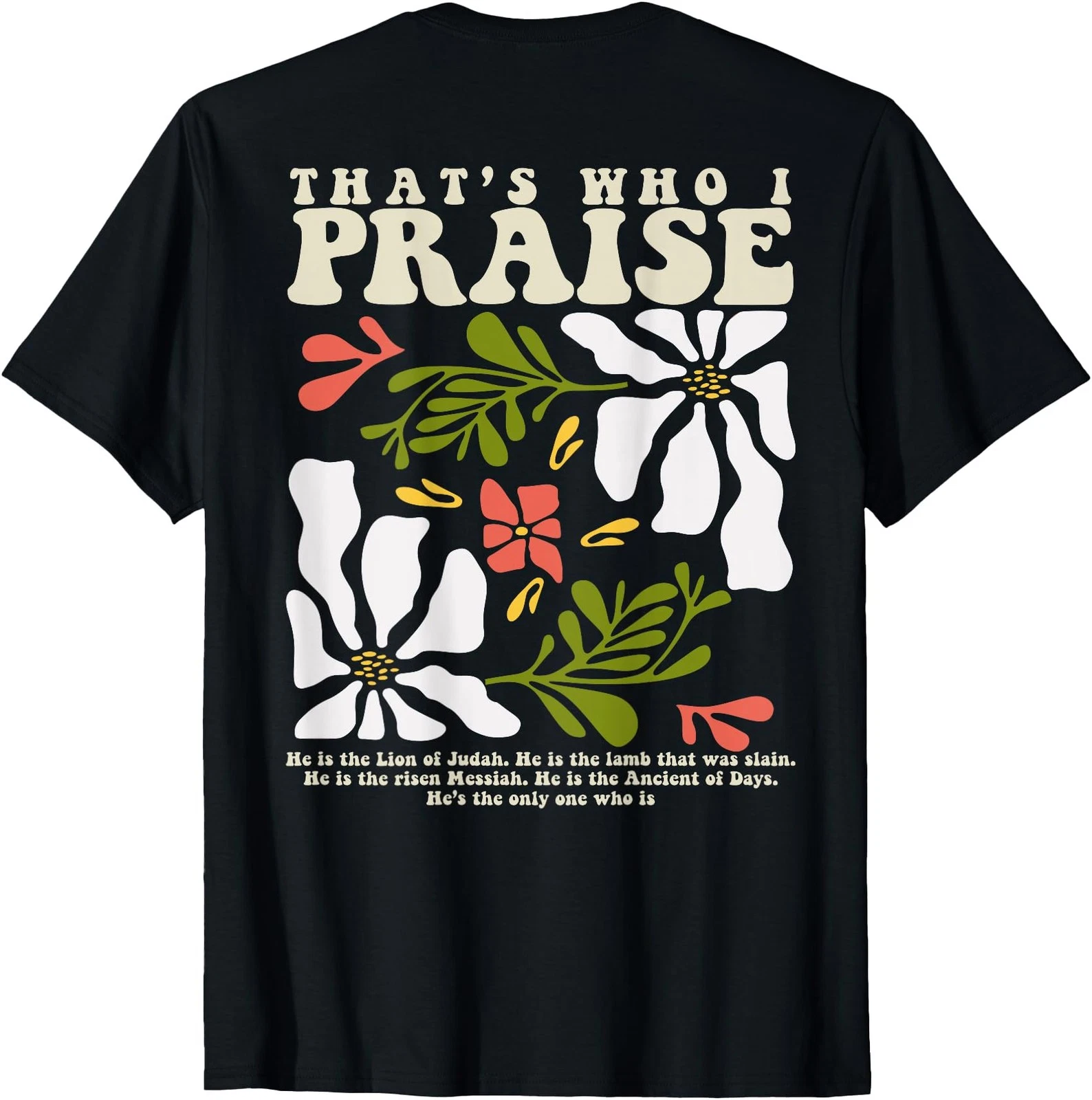 Brandon That's Who I Praise Jesus Christian Lake Merch T-Shirt ...