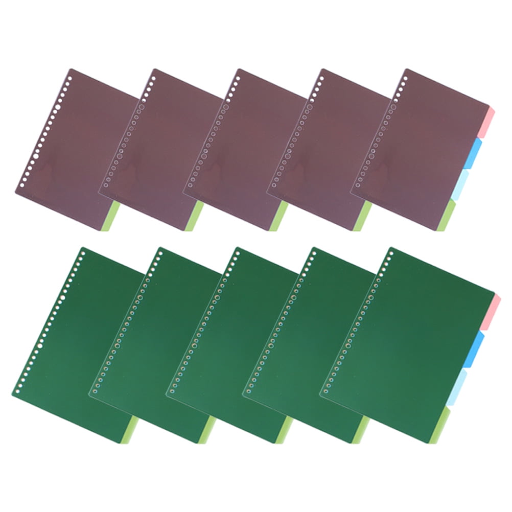Brandonz 10 Sets of Daily Use Binder Dividers Office Binder Tabs ...