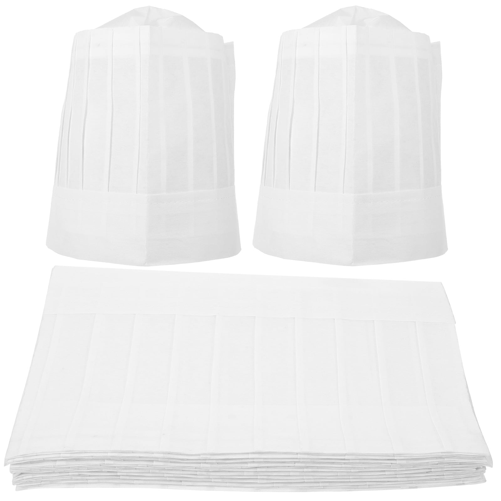 Brandonz 20Pcs Disposable Chef Hat Paper Cooking Hat Universal Chef Hat ...