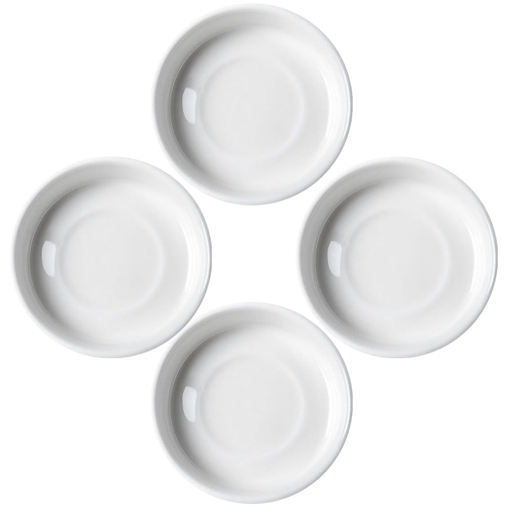 Brandonz 4-Piece Ceramic Seasoning Dishes Set Mini Appetizer Plates ...