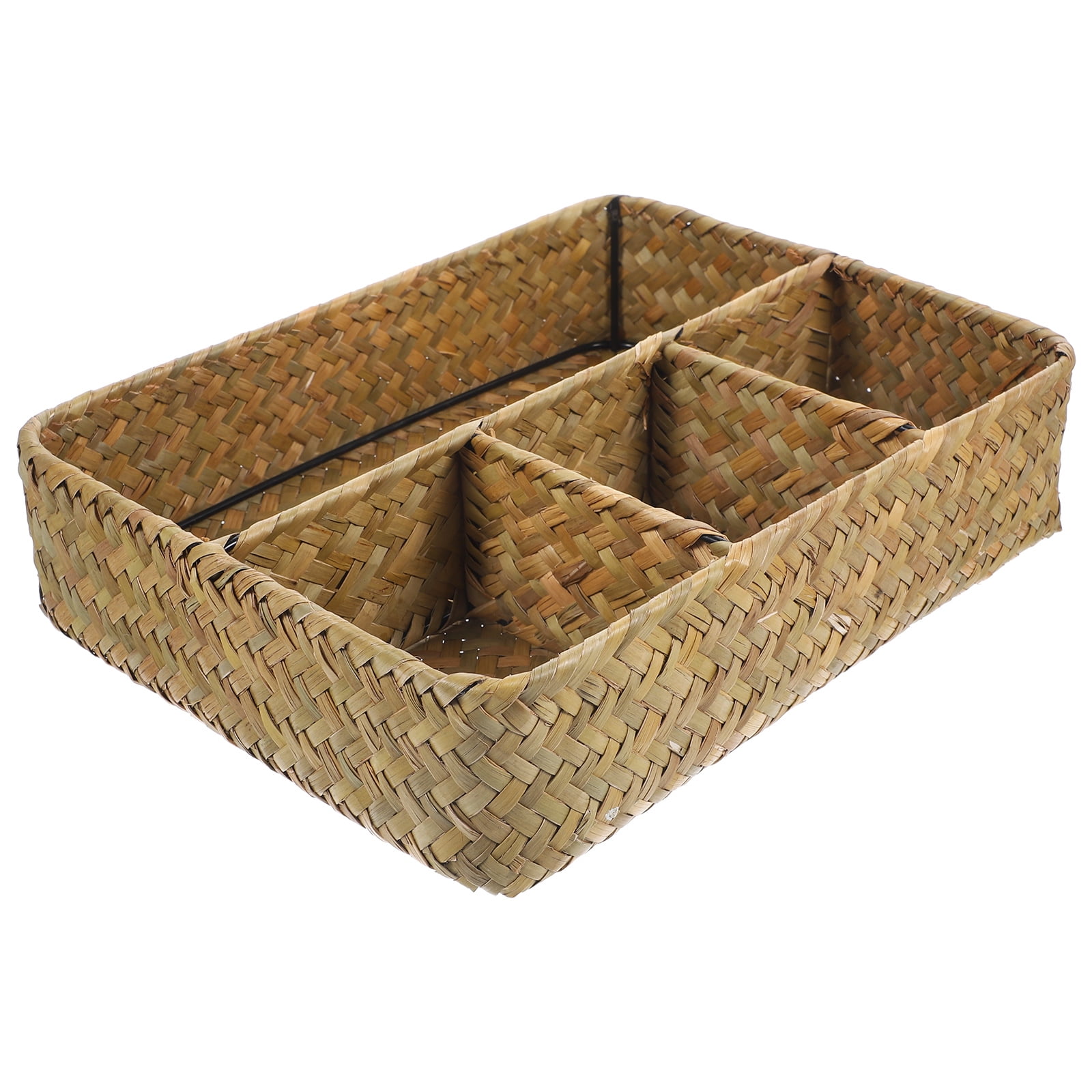 Brandonz Cabilock Wicker Storage Baskets - Home Organizer Bins ...