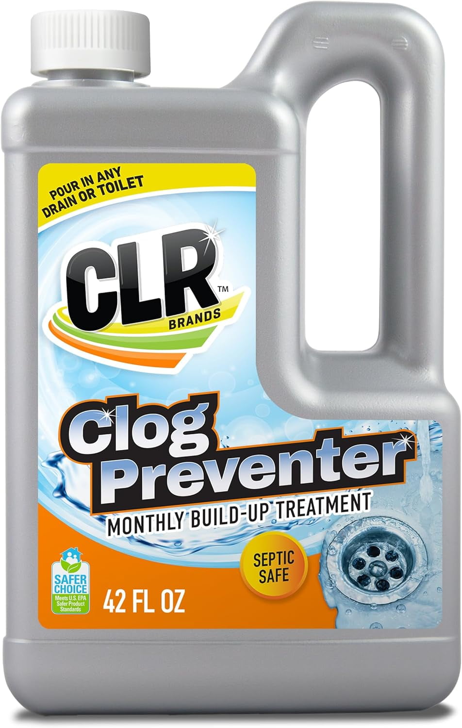 Brands Clog Preventer Monthly Build Up Remover, 42 oz. Bottle, Drain ...