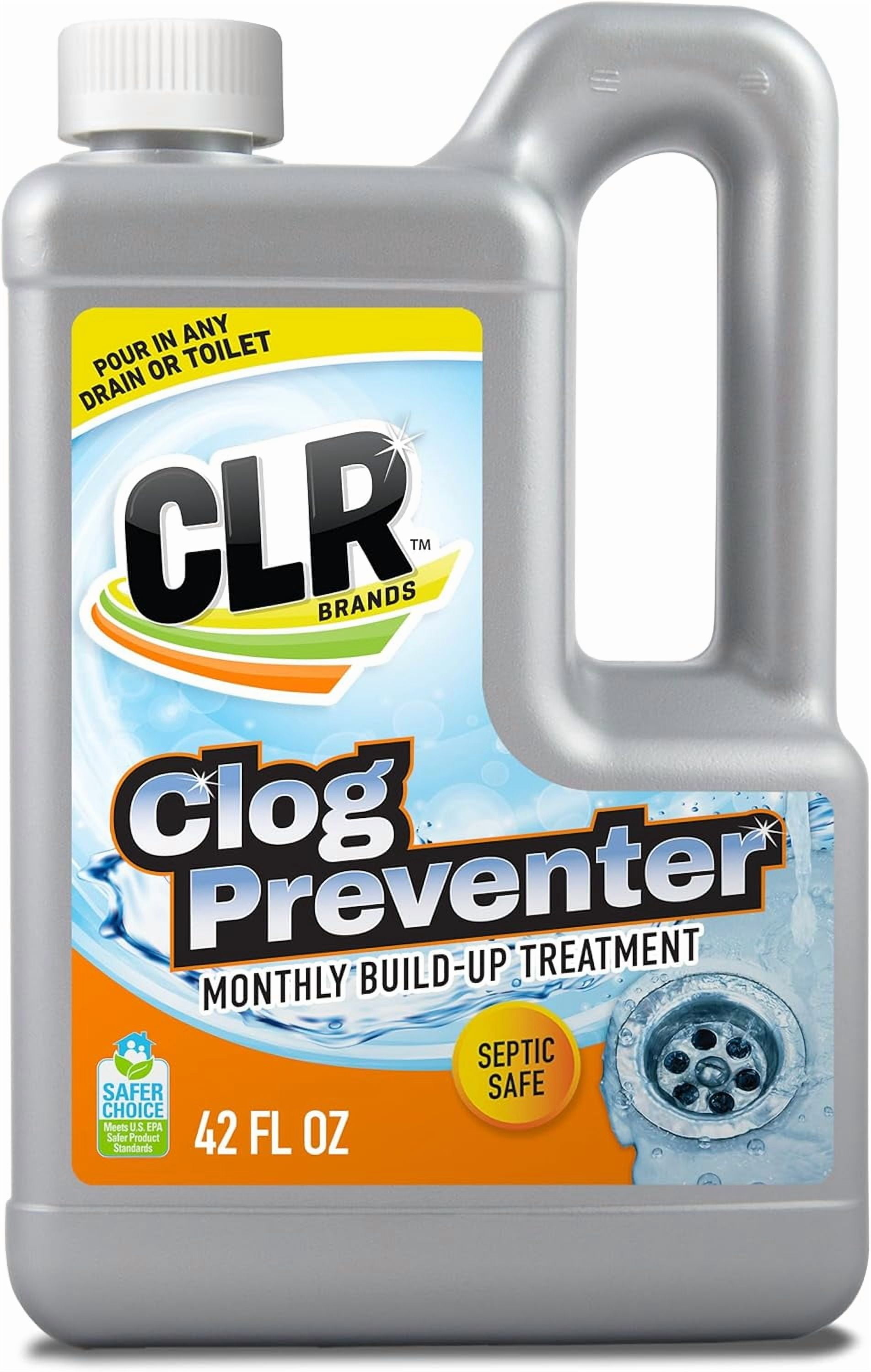 Brands Clog Preventer Monthly Build Up Remover, 42 oz. Bottle, Drain ...