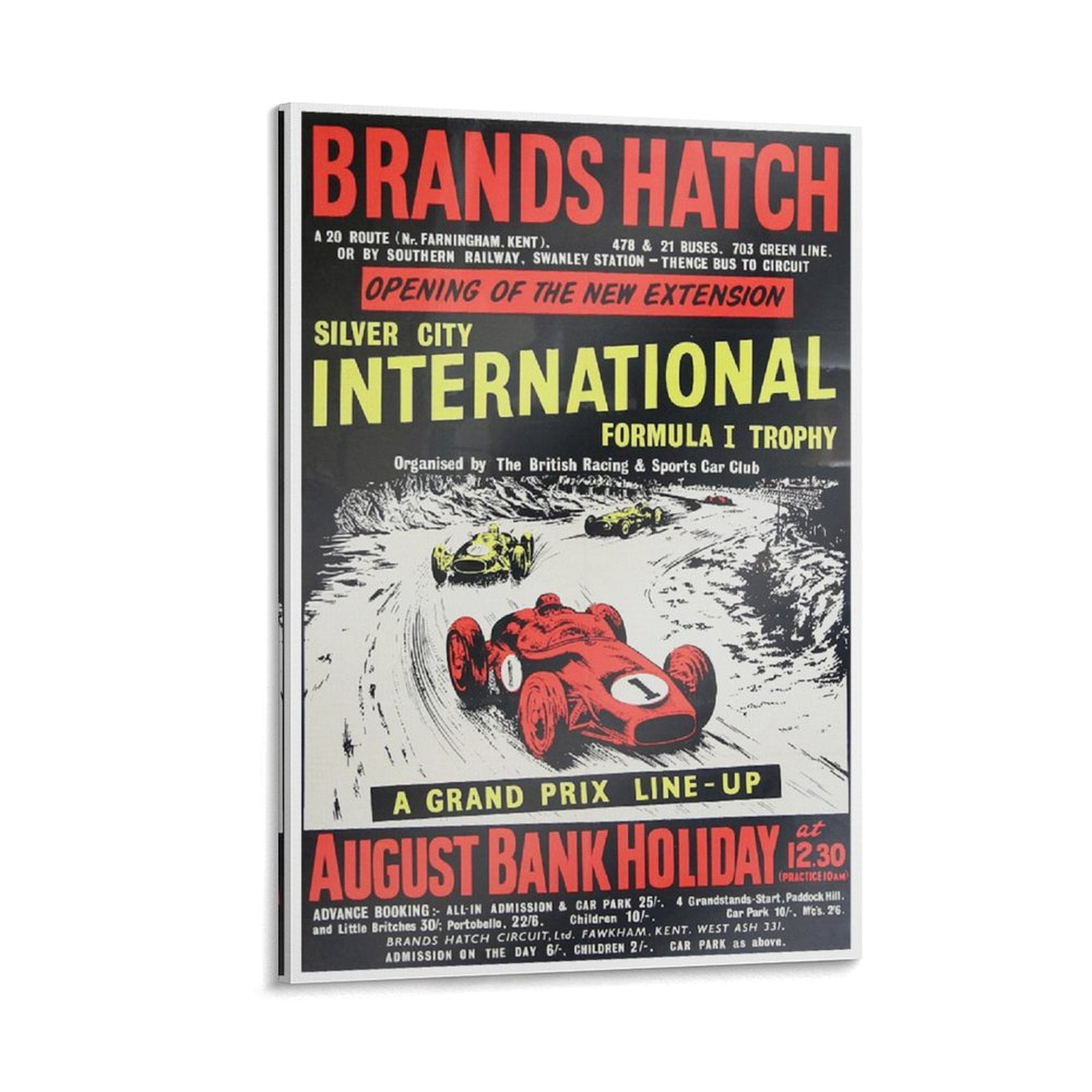 Brands Hatch Race Track F1 Formula One Poster Posters Art Print Wall ...