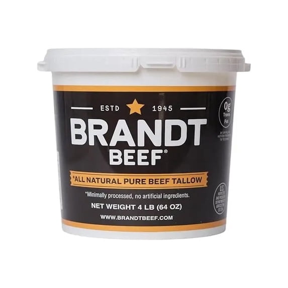 Brandt Beef Tallow - 100% Pure Beef Tallow - 64 oz - Walmart.com