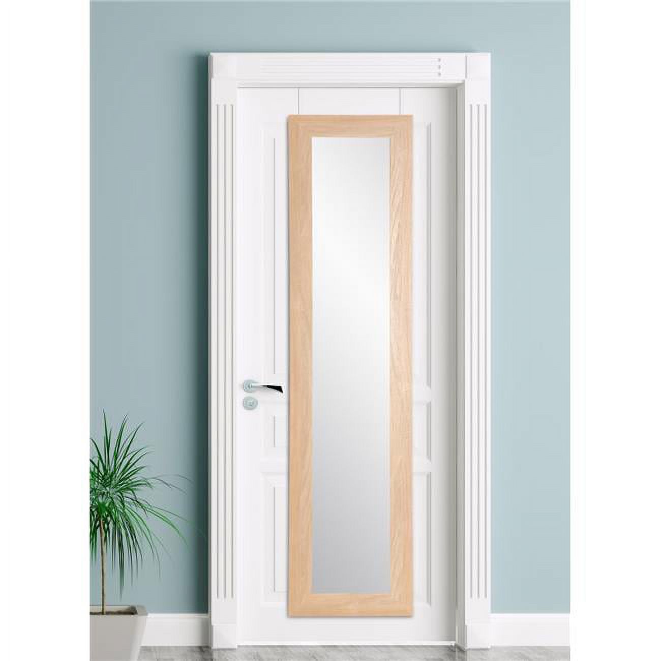 Pale Farmhouse Slim Over the Door Mirror - Walmart.com