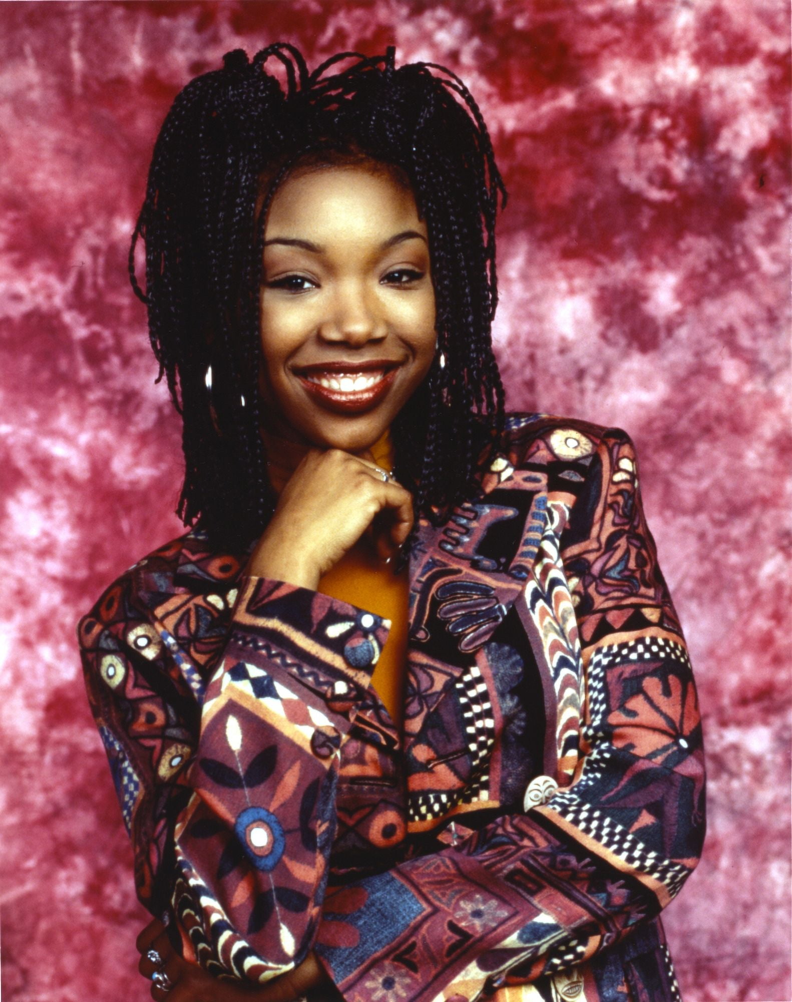 Brandy Posed in Floral Printed Dress Portrait Photo Print (8 x 10 ...