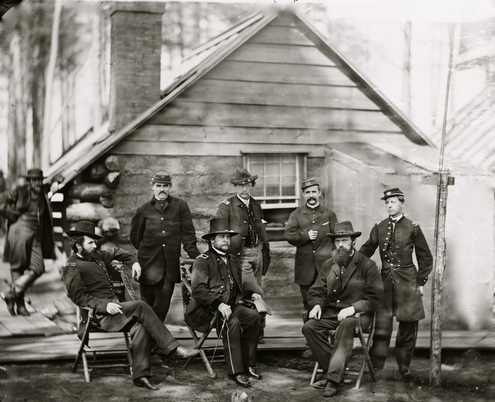 Brandy Station, Va. Gen. Rufus Ingalls and staff, Chief Quartermaster ...