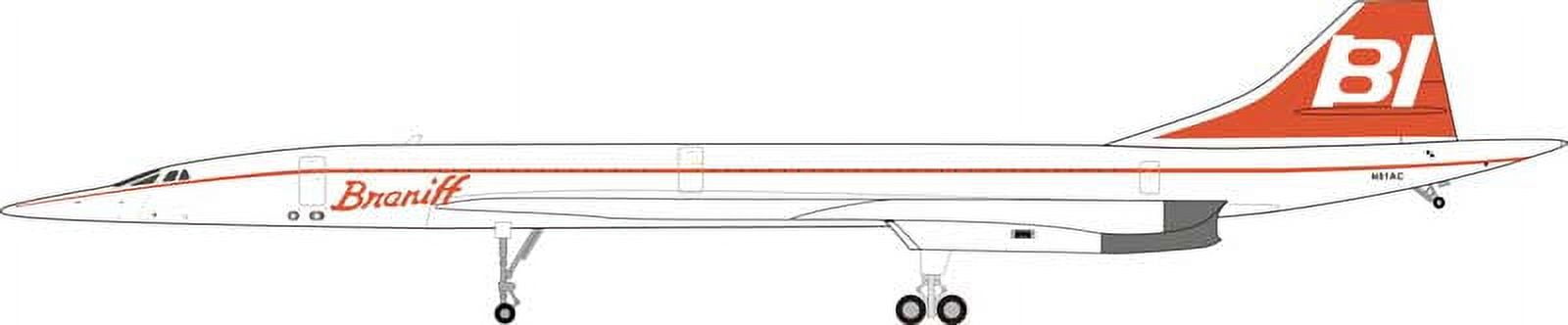Braniff Concorde N81AC (1:200) - Walmart.com