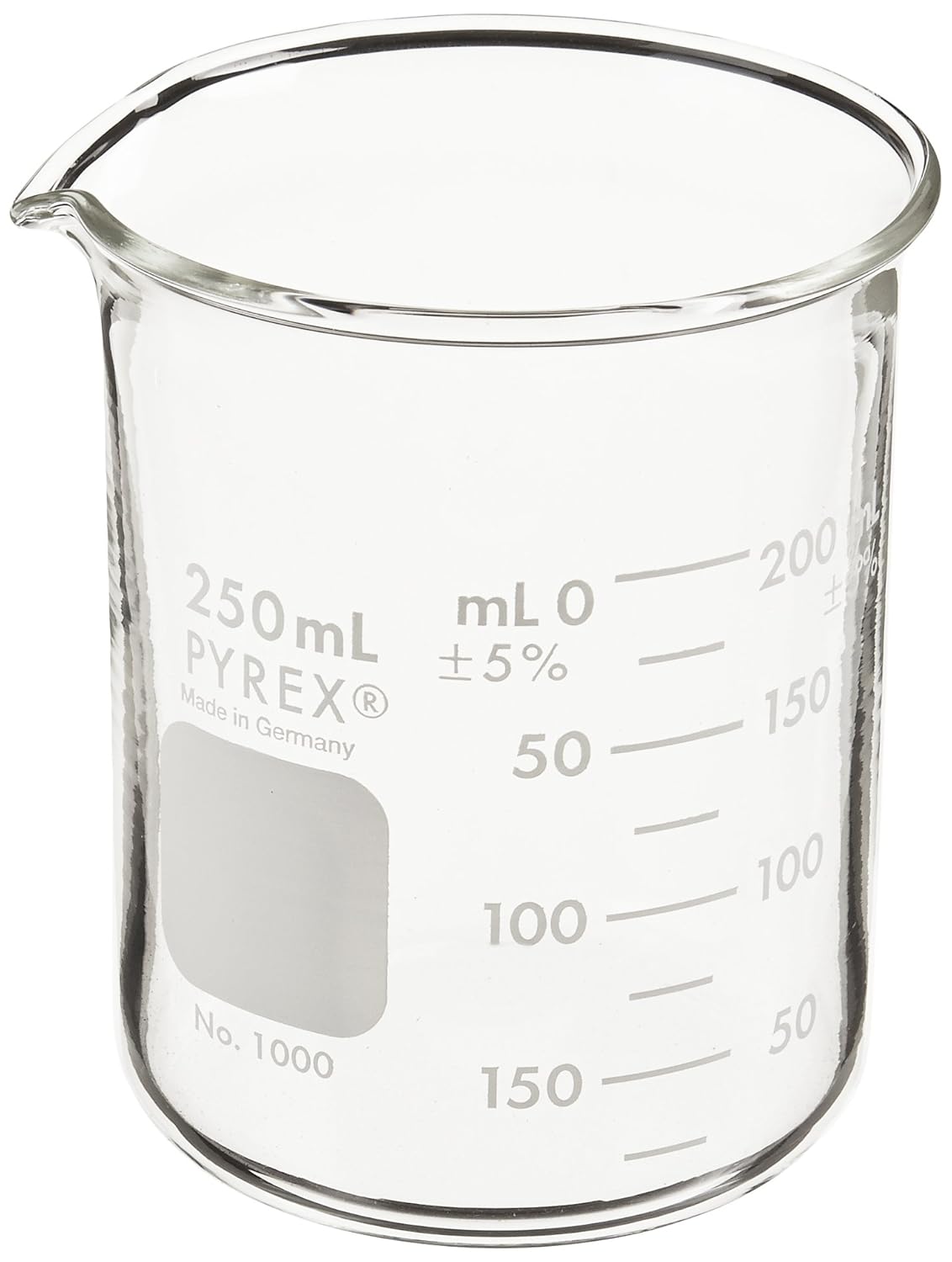 Branson 000-140-001 Glass Beaker for Bransonic Benchtop Cleaners, 250ml ...