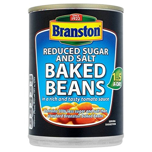 Branston Baked Beans AJH3 Reduced Sugar & Salt - 410g - Walmart.com
