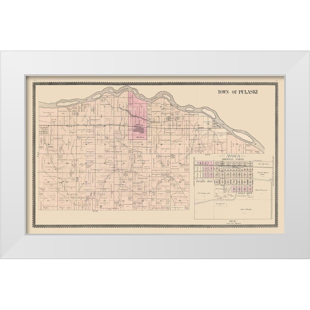 Brant 18x13 White Modern Wood Framed Museum Art Print Titled - Pulaski ...