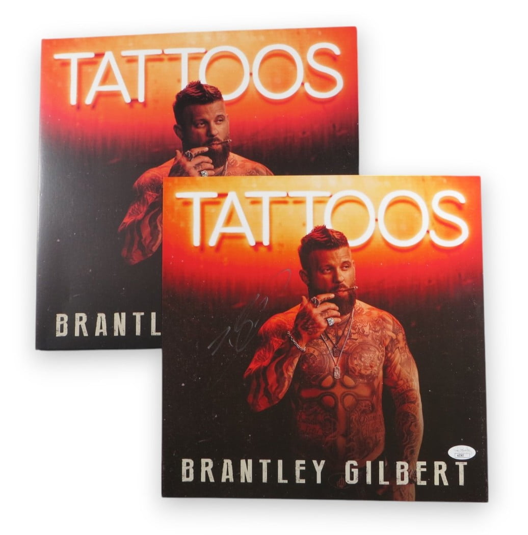Brantley Gilbert Signed Autographed Record Album Insert Tattoos w ...