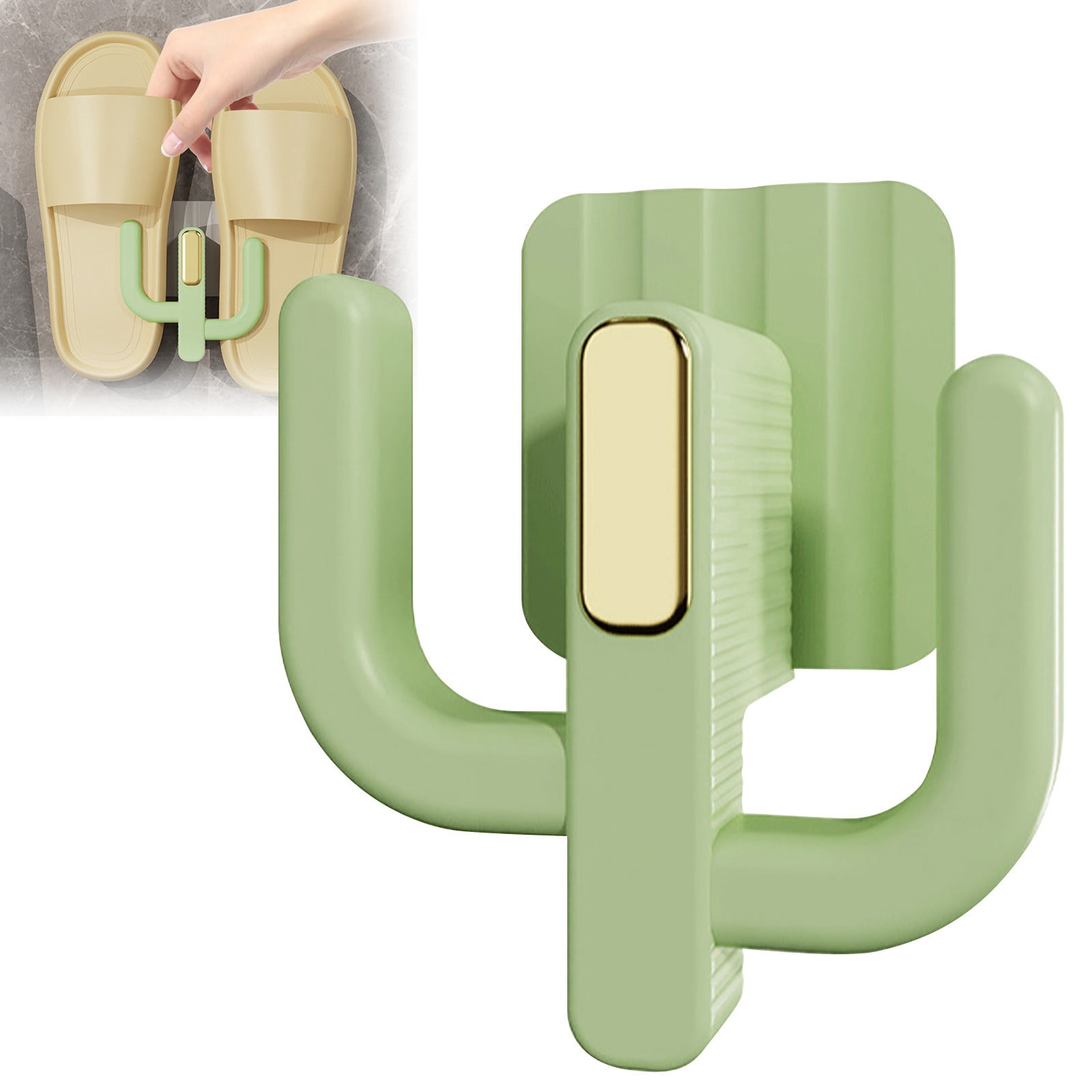 Braonee Wall Mounted Shoe Rack 4 Pcs,Cactus Shape Hanging Shoe ...