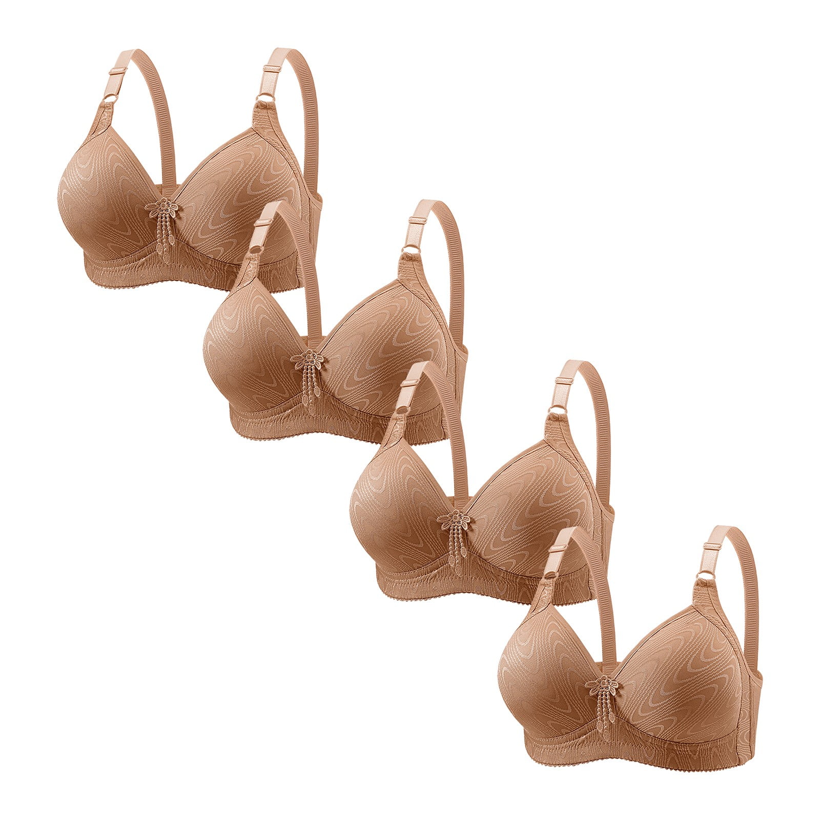 Bras For Women No Underwire Adjustable Bras Full Coverage Support Bralette Plus Size Everyday ...