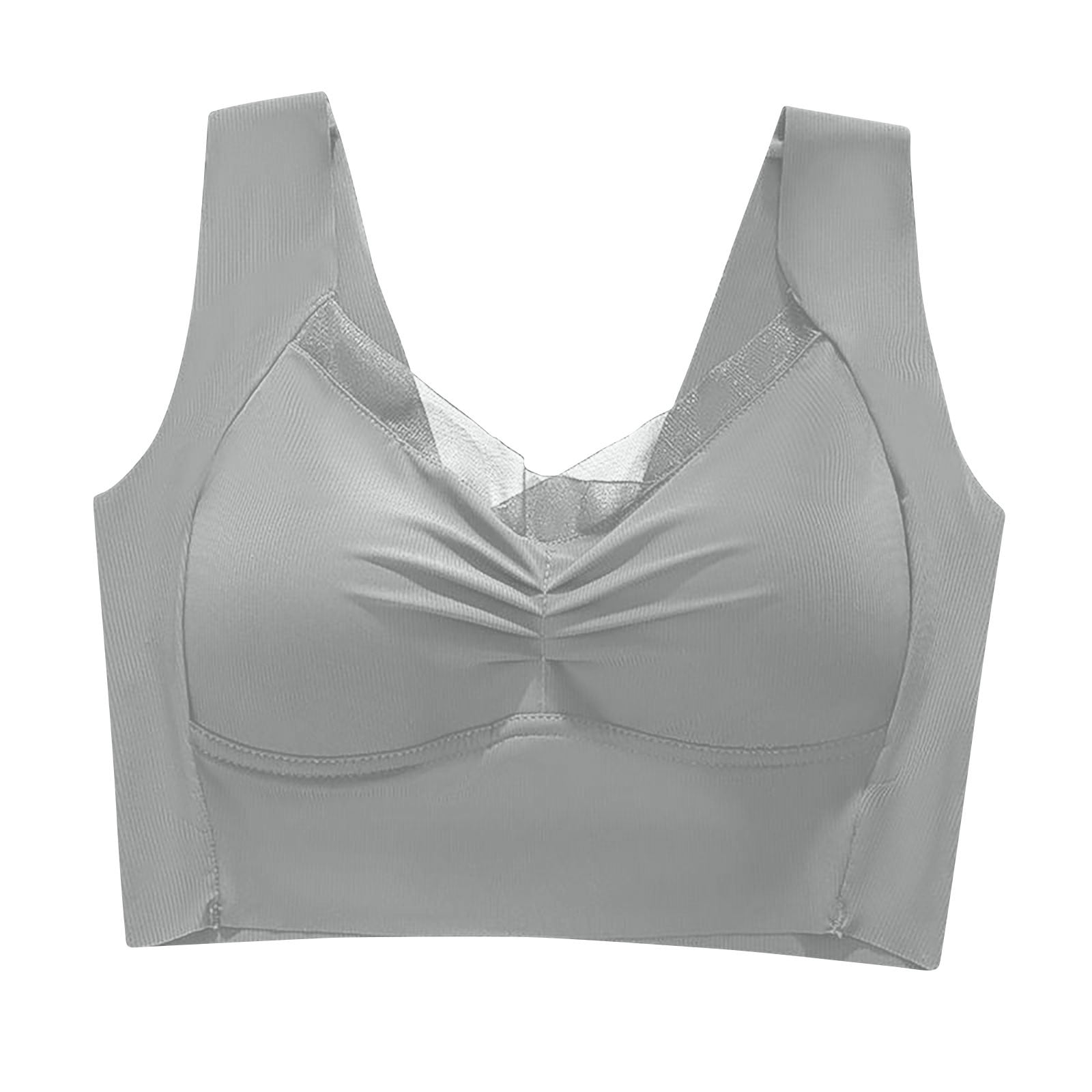 Bras For Women Summer Tank Tops Gathering Non-steel Ring Bra No ...