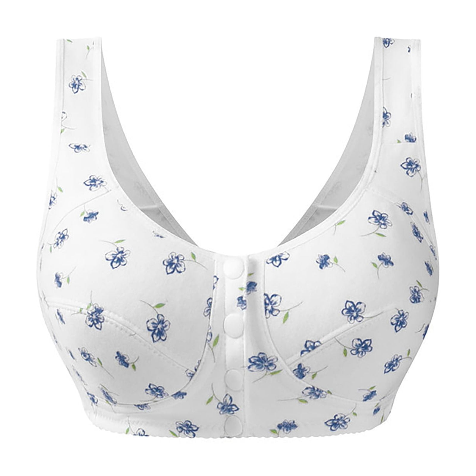 Bras Front Closure for Older Women, Audhol Large Size Thin Non Wire ...