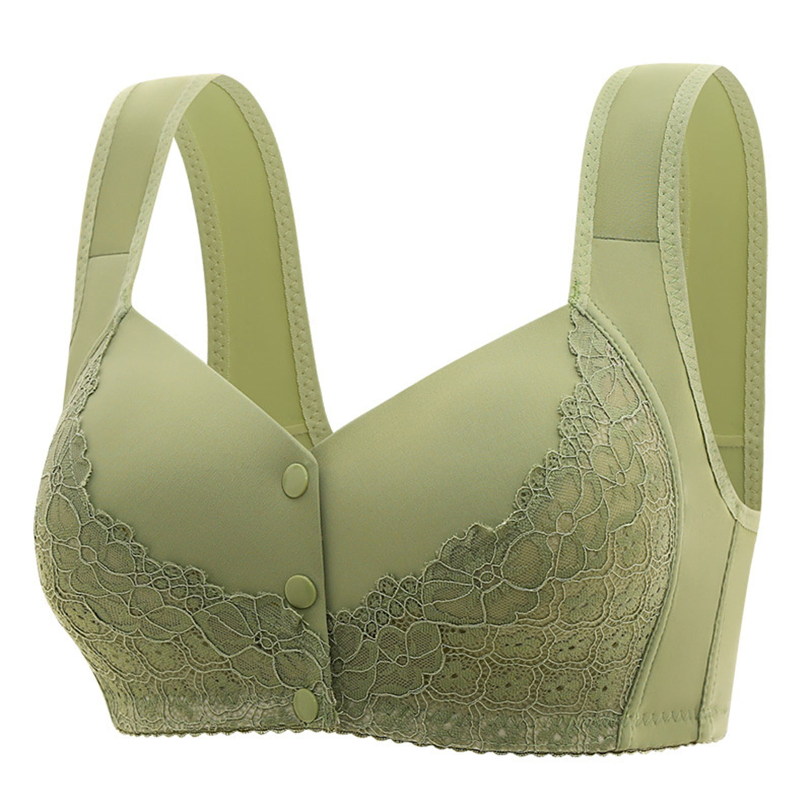 Bras for Older Women, Fadeal Bra Comfortable Front Button Wireless ...