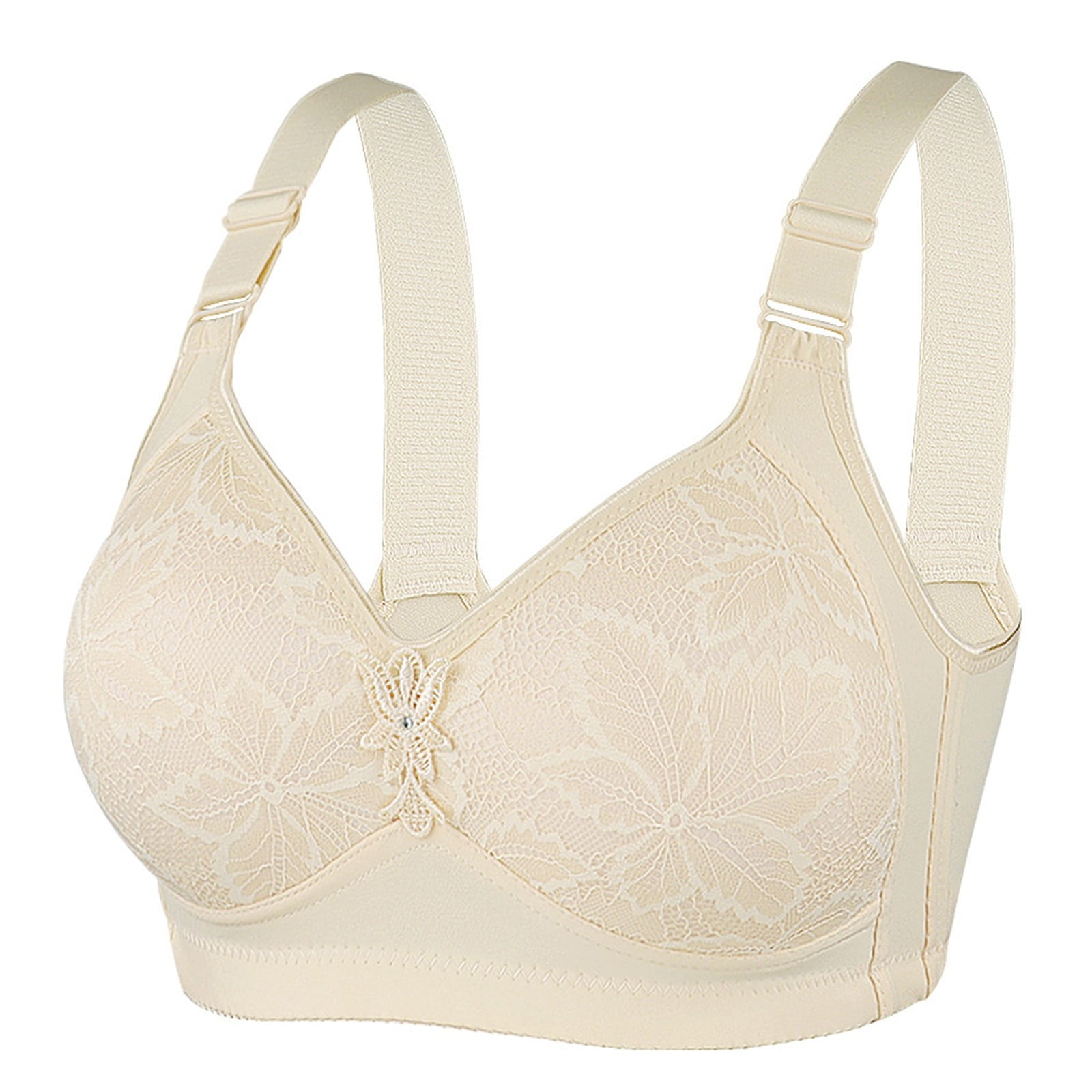 Bras Strapless Wireless Bra Air-Flow Mesh Push Up Design Plus Size ...