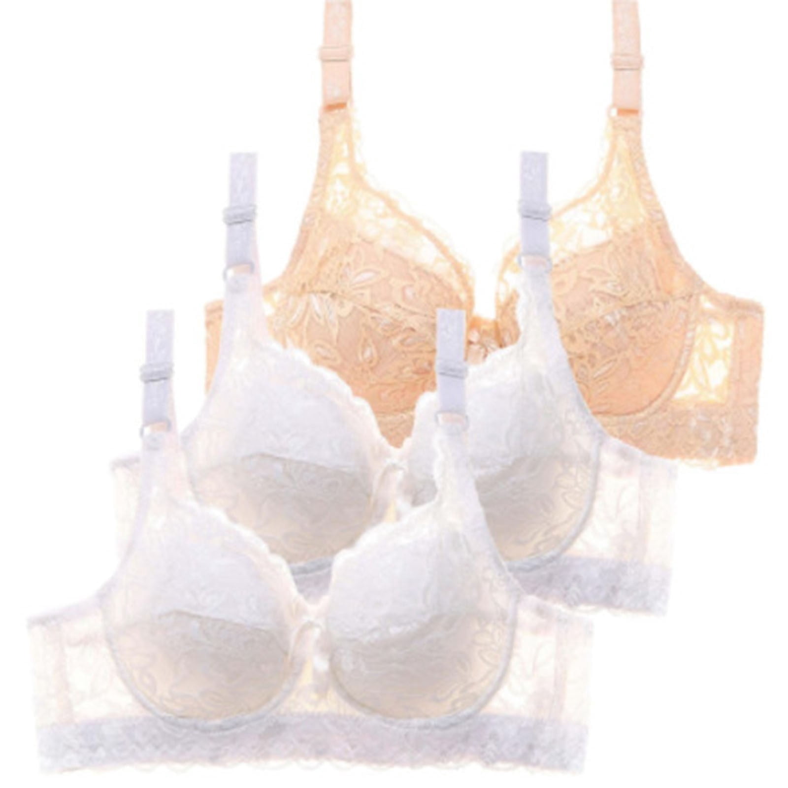 Bras for Women 3 Pack Casual Fashionable Large Size Lace Bra Thin ...