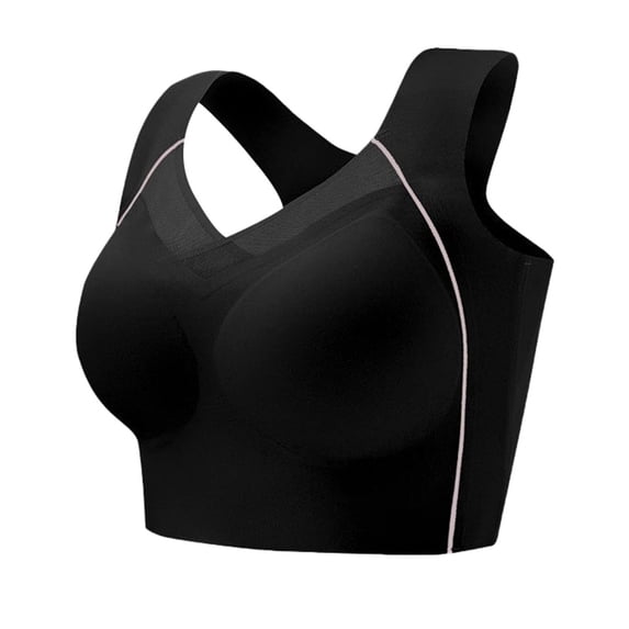 Bras for Women Bra 2 — Women's Solid Color Seamless Back Shockproof ...