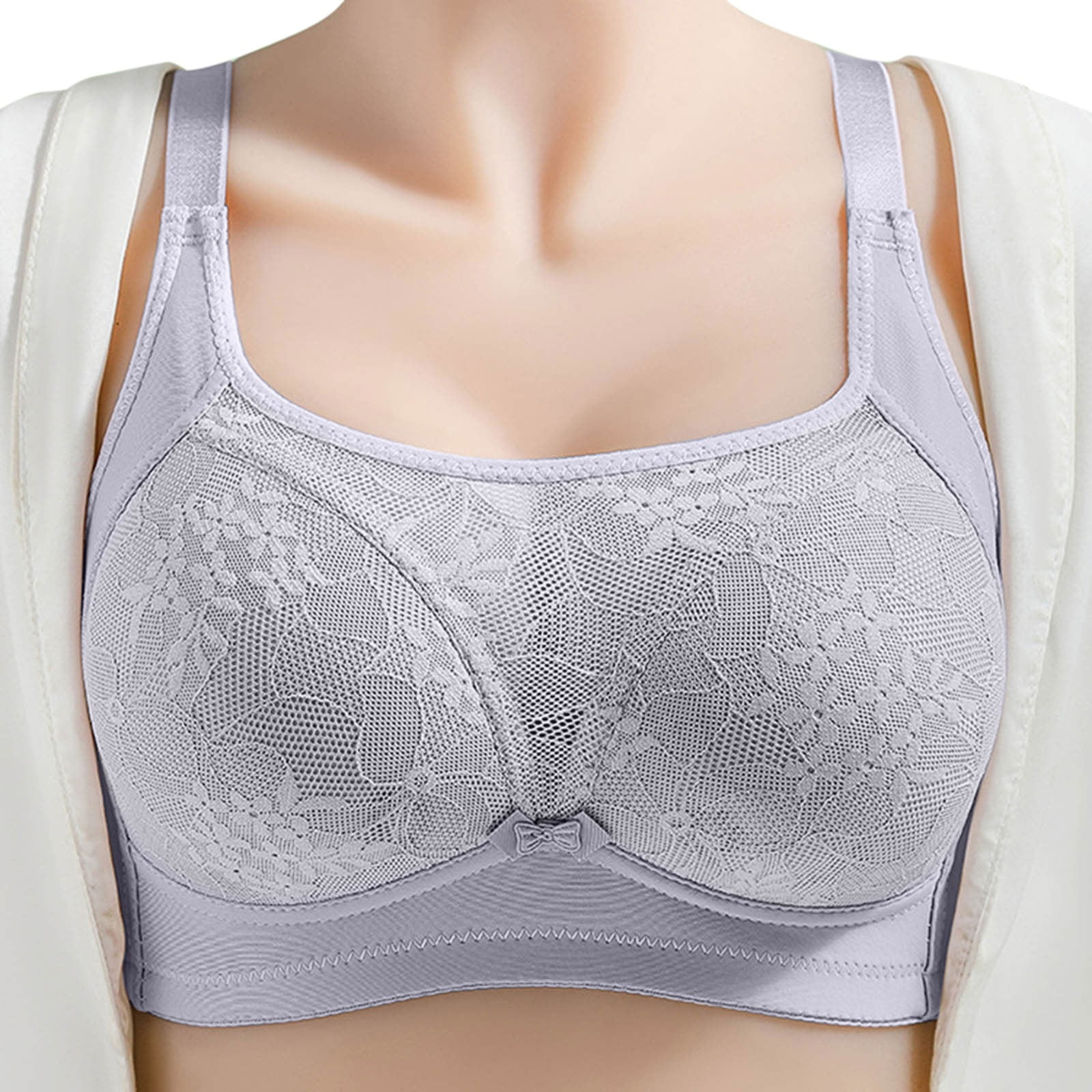 Bras for Women - Comfortable Seamless Full Coverage Bra for Women Wireless Bras with Soft ...