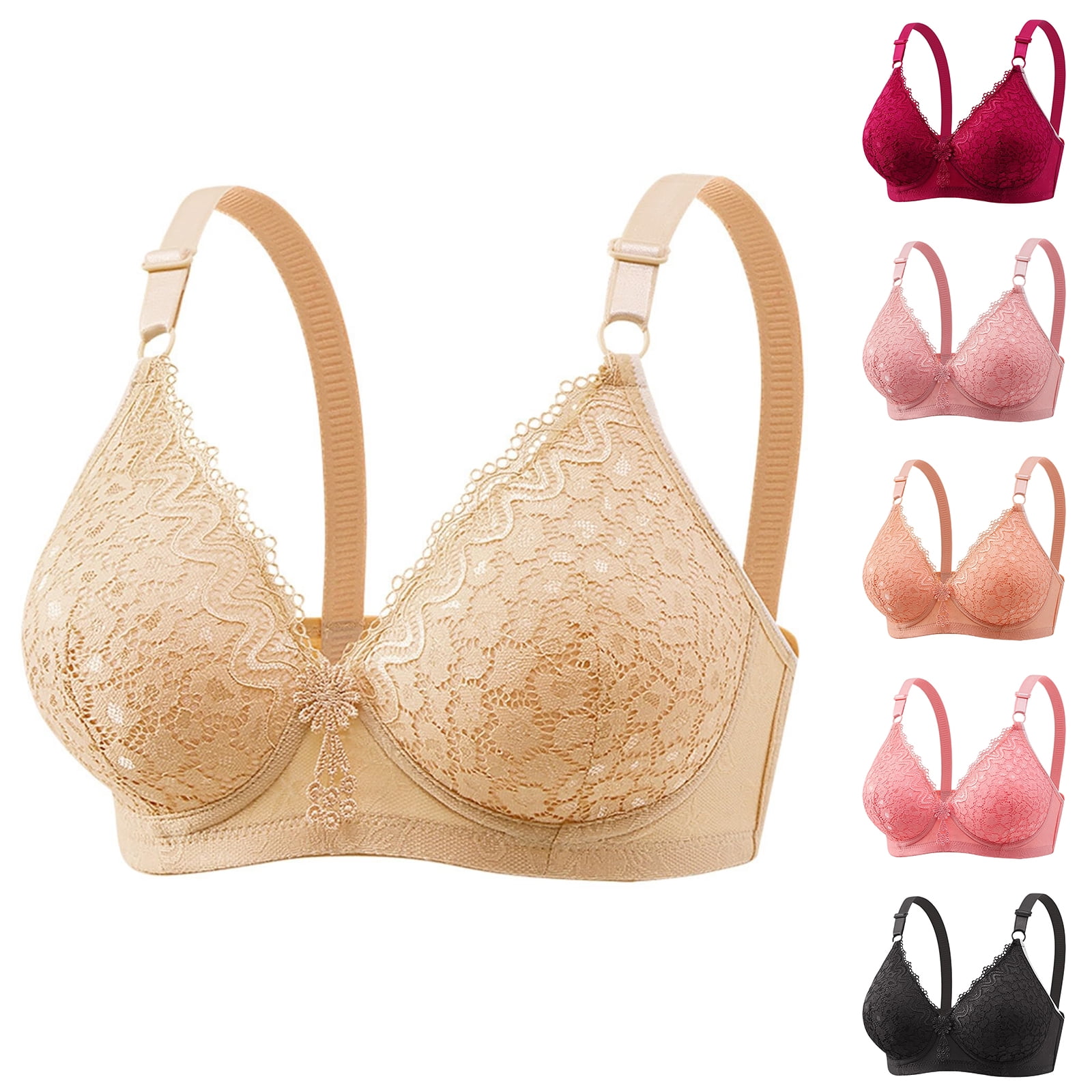 Bras for Women with Comfortable Seamless Support, Elegant Wireless ...