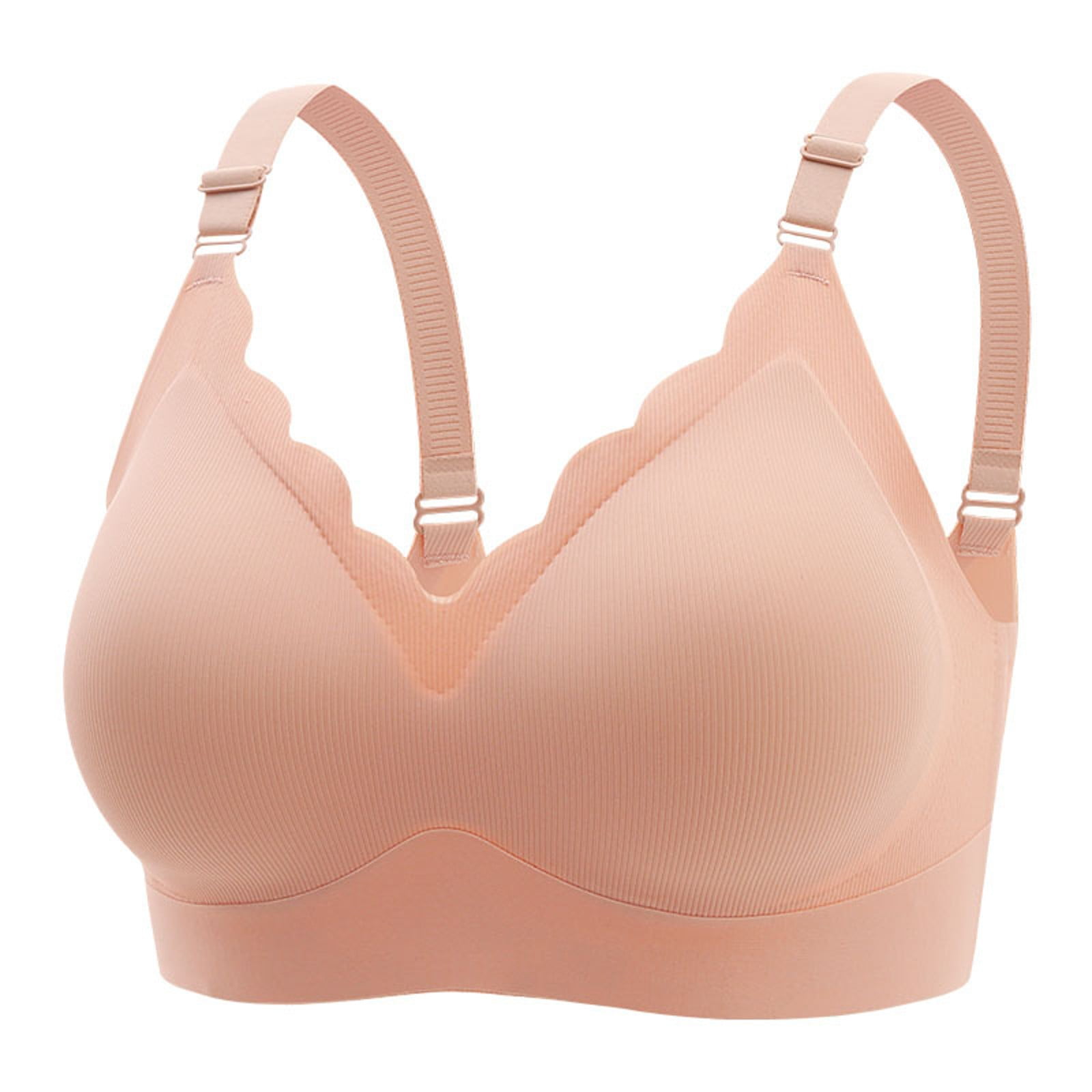 Bras for Women,Comfortable and Transparent Shoulder Strap Cordless ...