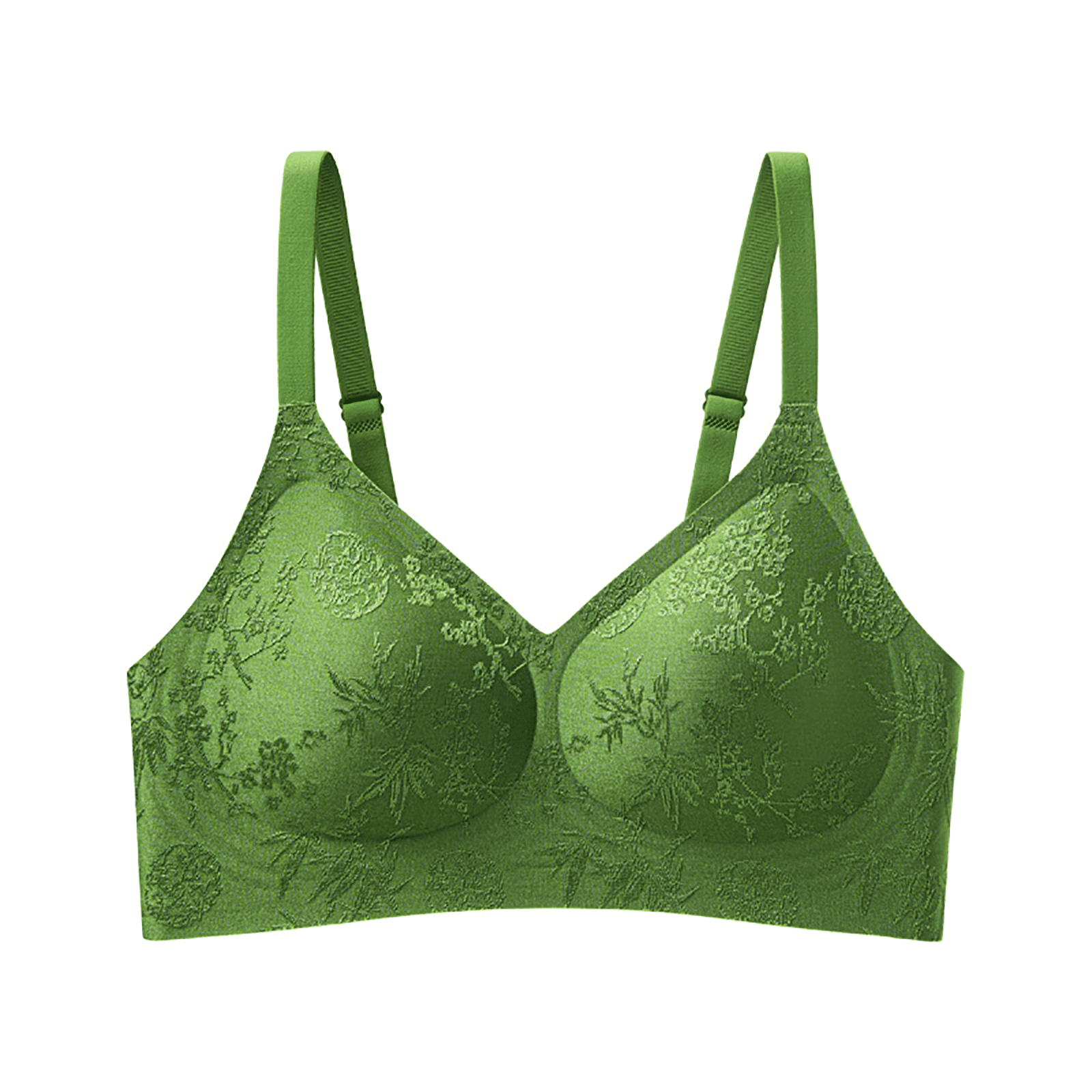 Bras for Women, Embroidered Wireless Bras, Embroidered Bra Without Rims ...