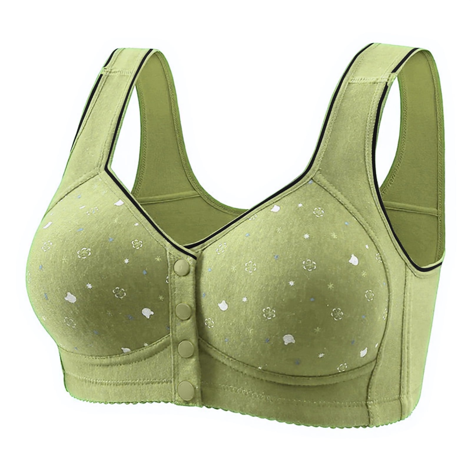 Bras for Women Front Closure 2025 No Underwire Mastectomy Bra, Full ...