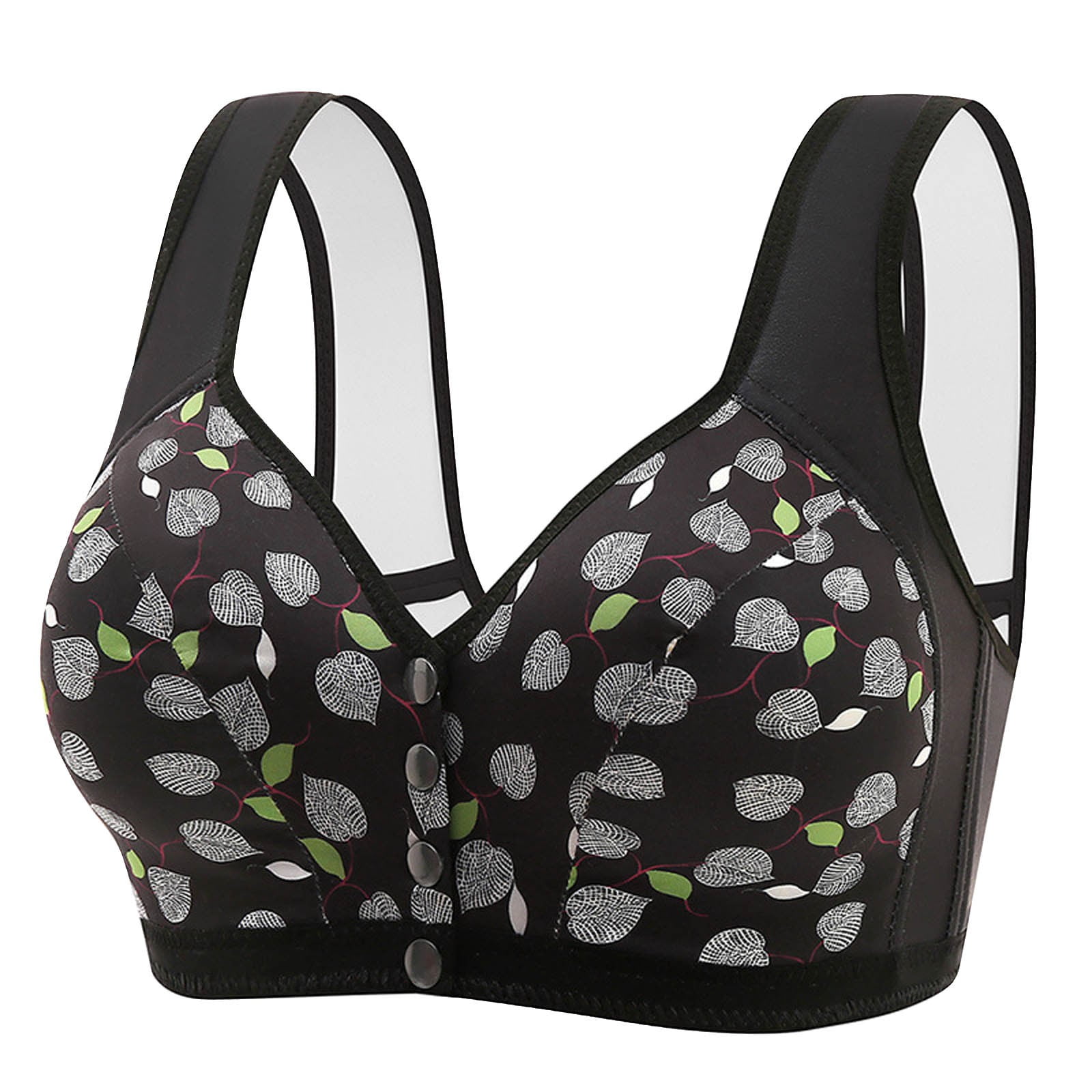 Bras for Women,Front Open Button Mom Middle And Elderly Underwear Vest ...