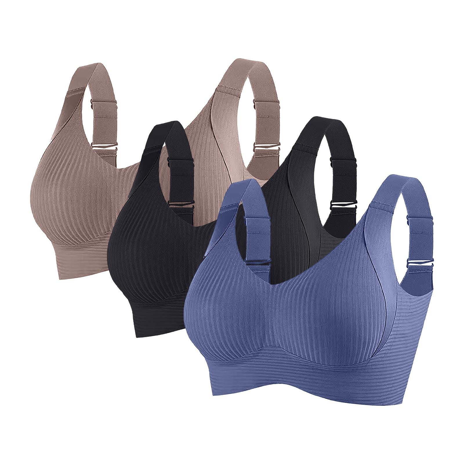 Bras for Women Full Coverage, Hugcore 3Pc Women's Underwear Which Can ...
