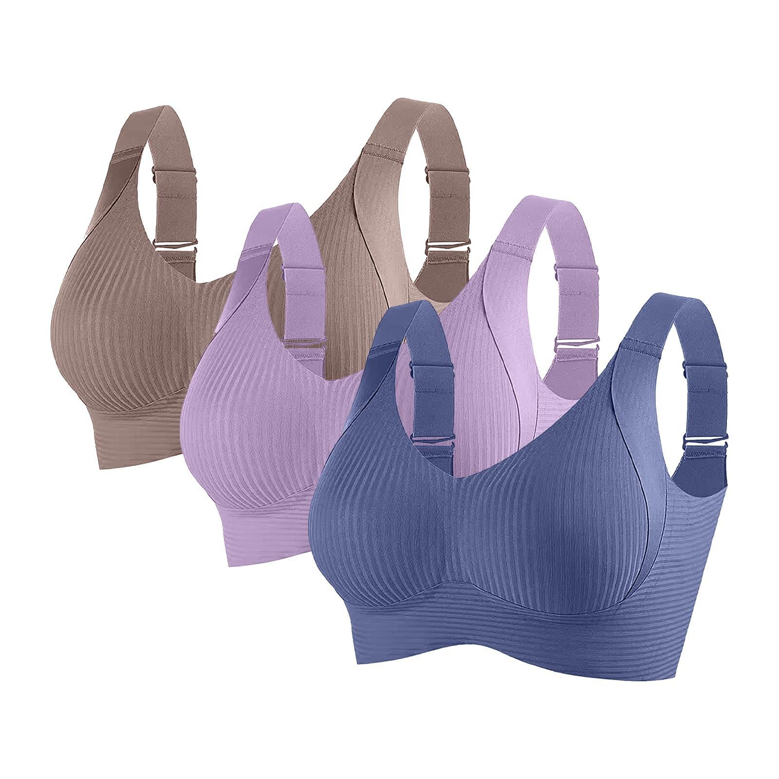 Bras for Women Full Coverage, Hugcore 3Pc Women's Underwear Which Can ...