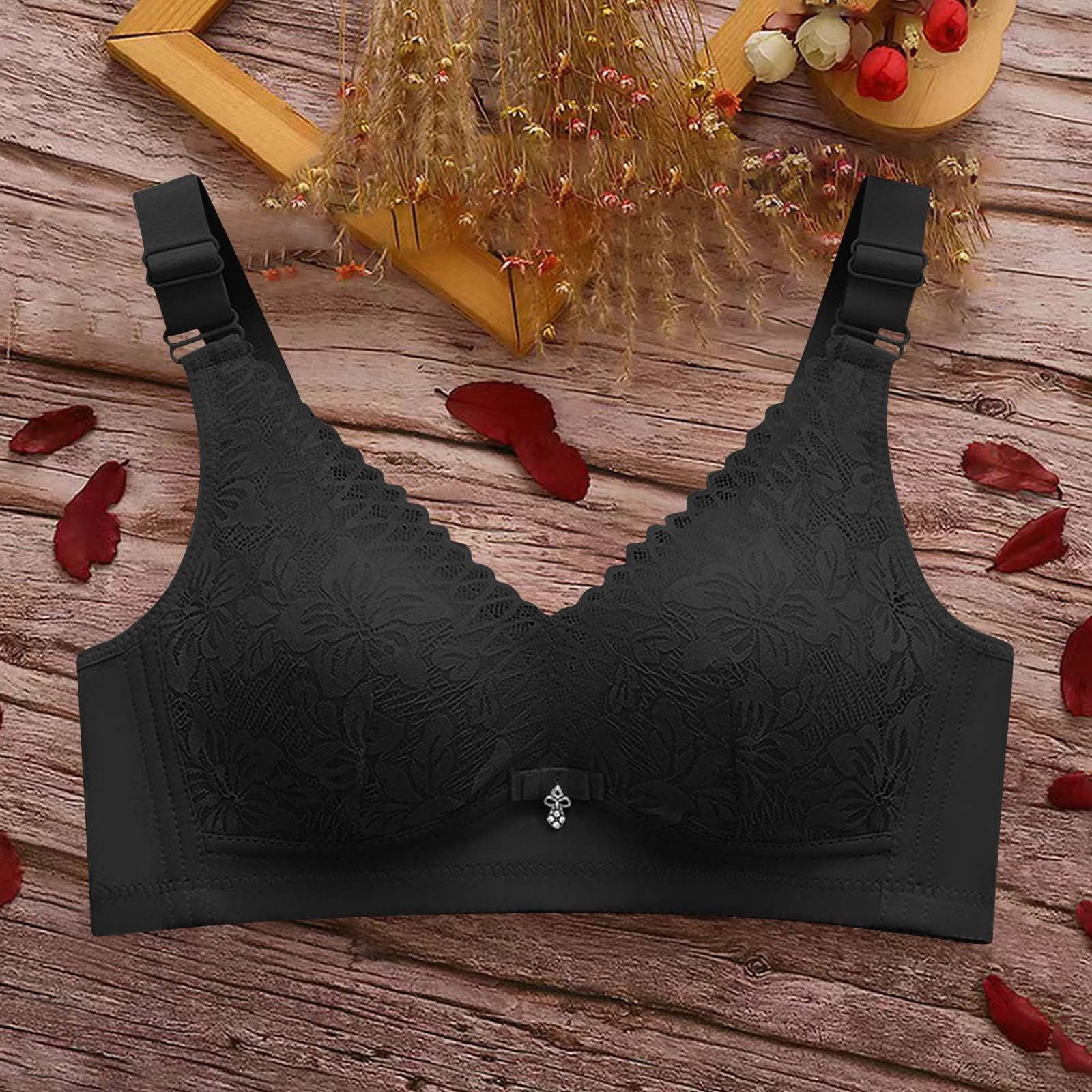 Bras for Women Full Coverage Padded Bra Wireless Bras Seamless Non ...