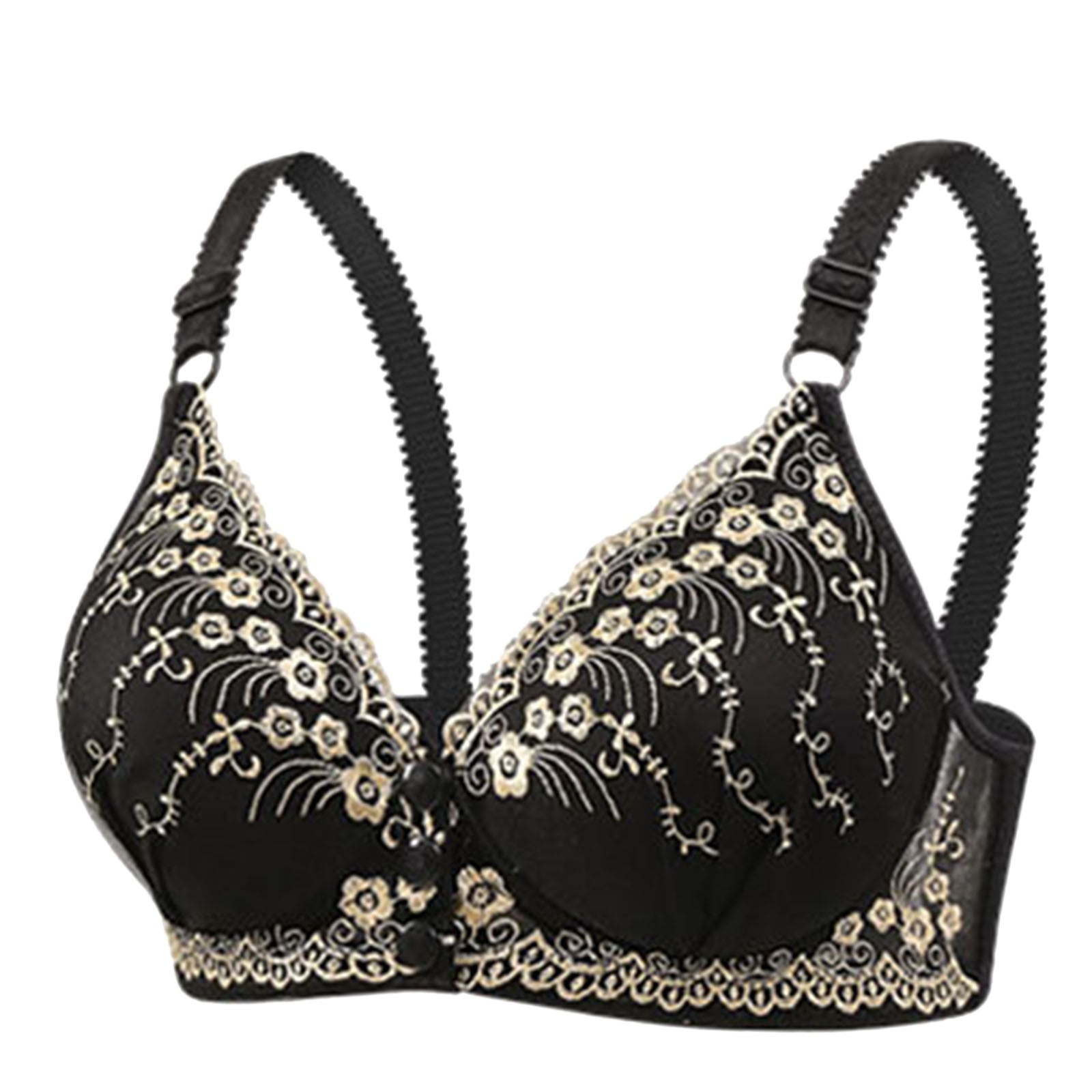 Bras for Women Middle-Aged Women's Style Large Size Loose Bra Front ...