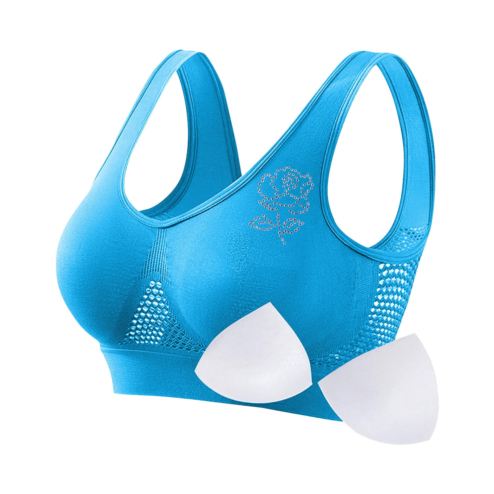 Bras for Women Non Wired Seamless Wireless Push Up Bra Comfort Support ...