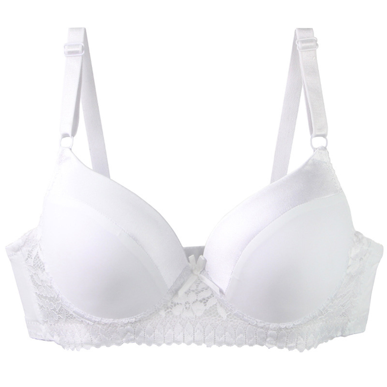 Bras for Women,Plus Size Underwire Bra Seamless Full Coverage Lace Trim ...