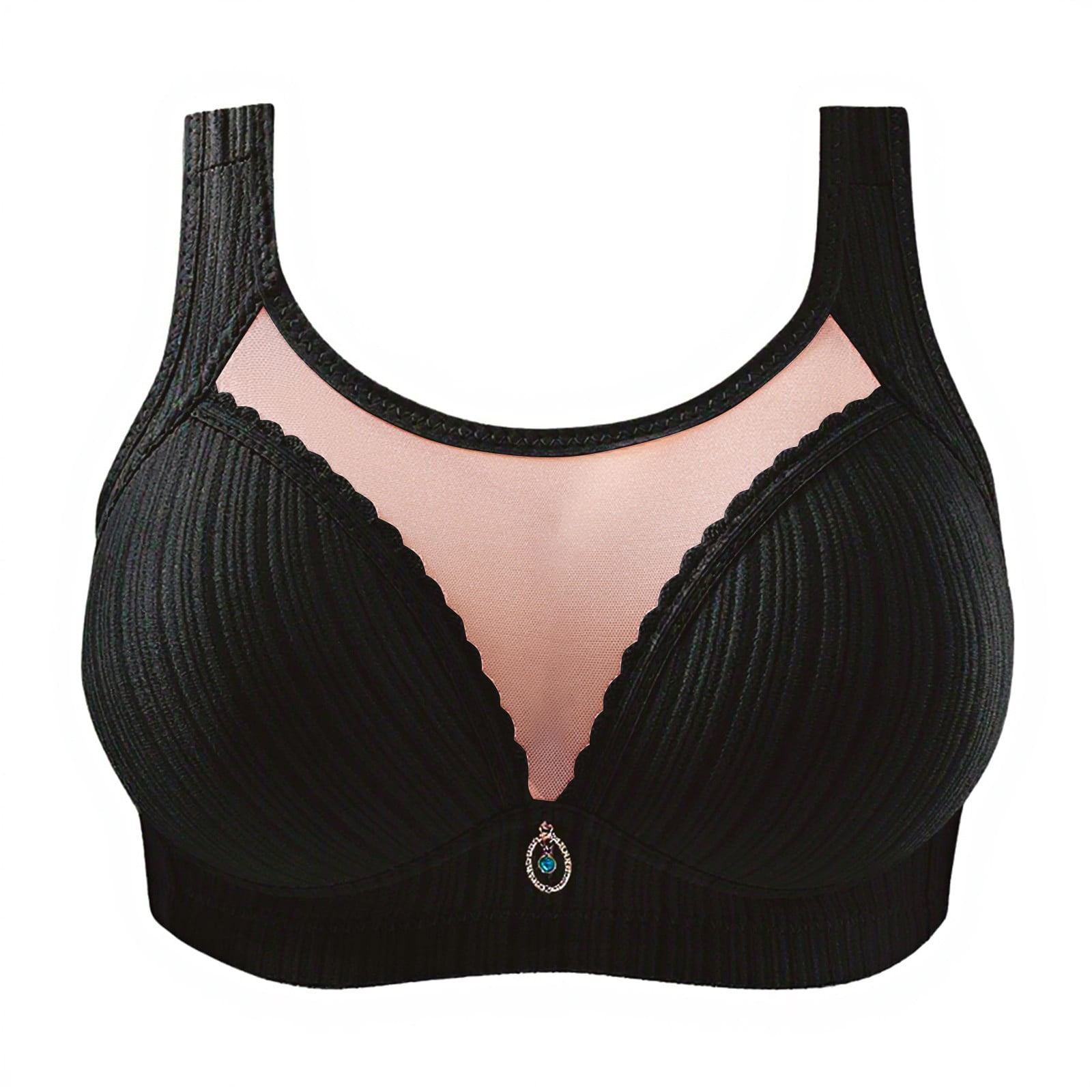 Bras, Women'S Plus Size Strapless Adjustable Wireless Bralette With ...