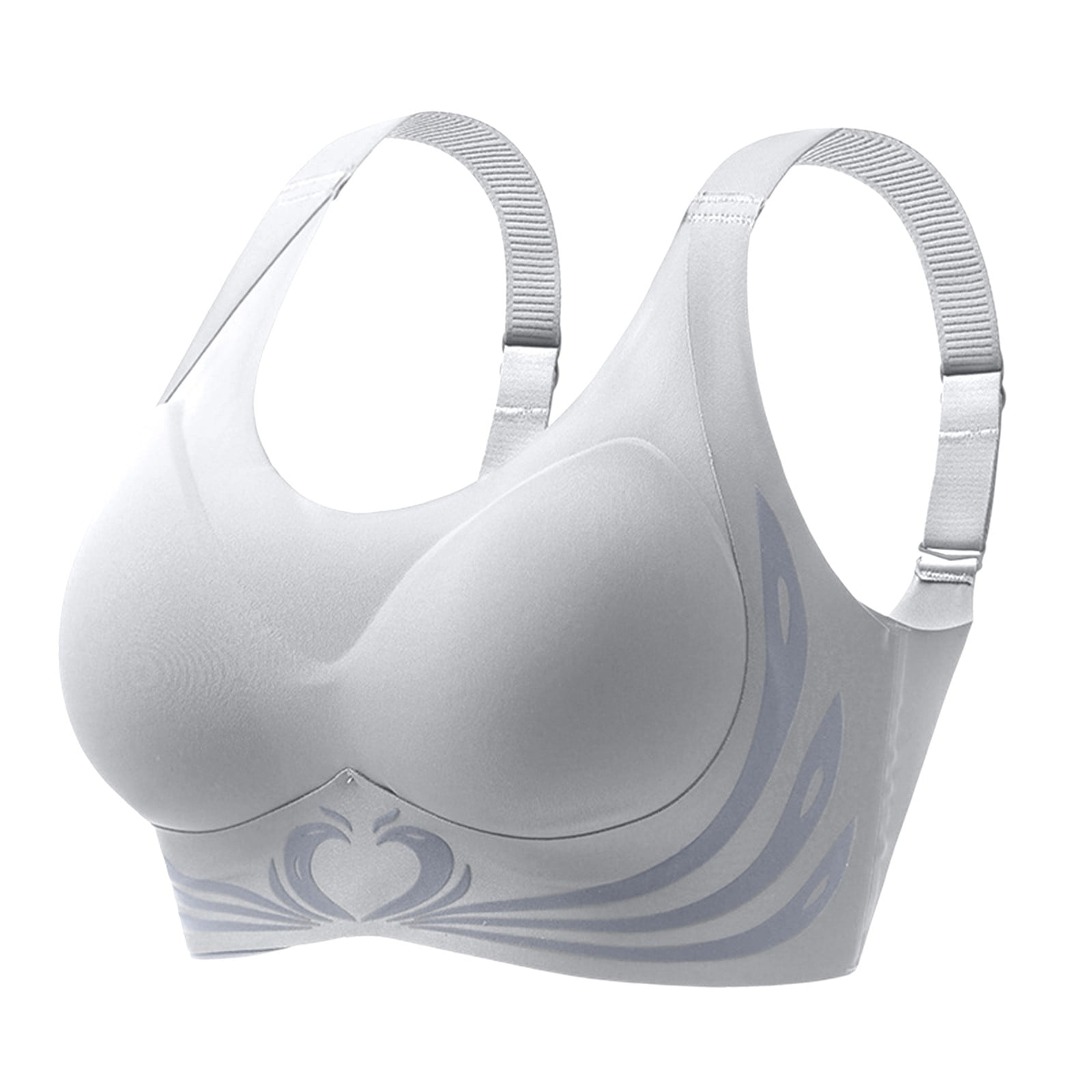 Bras, Women'S Plus Size Wirefree Full Coverage Seamless Bra With ...