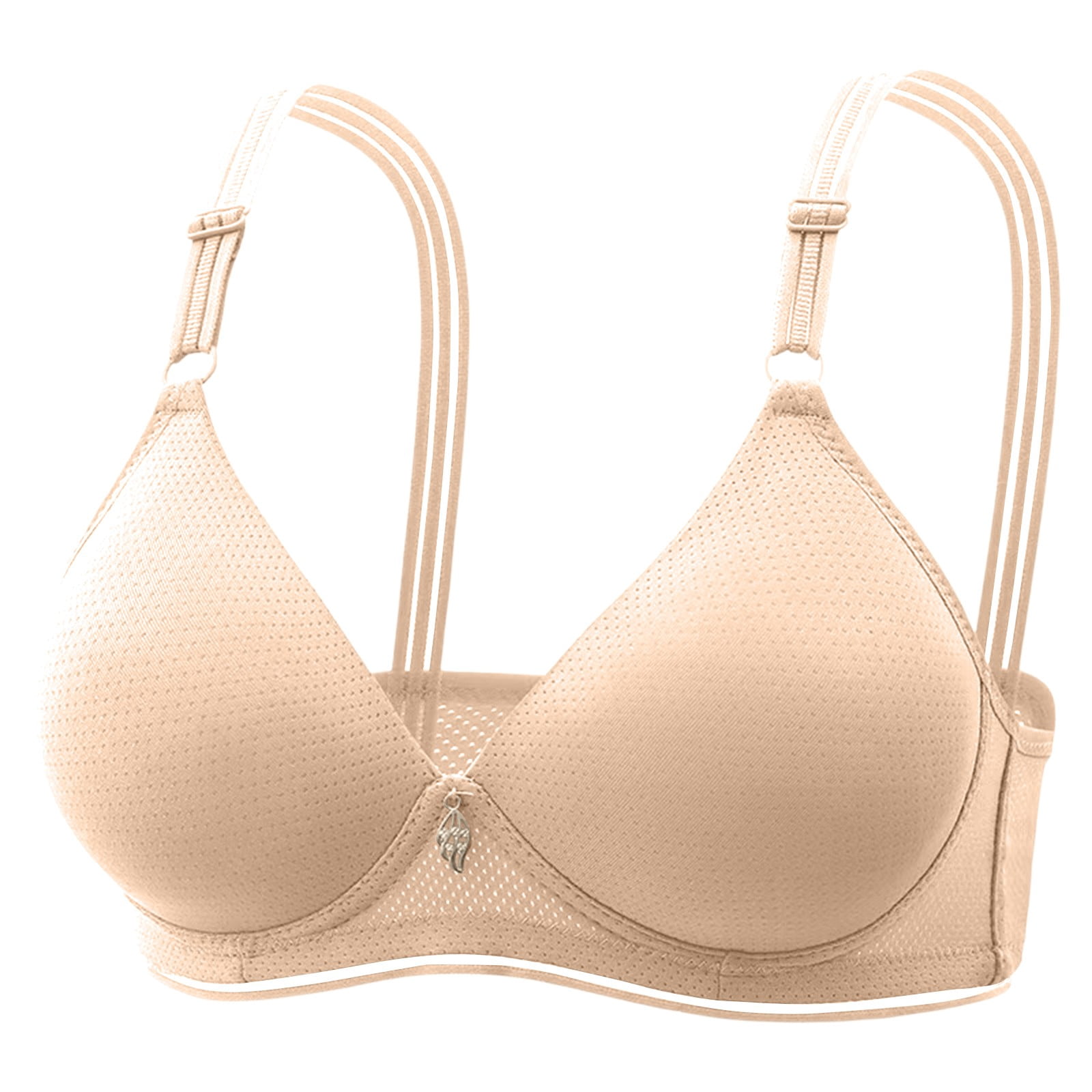 Bras, Women'S Wireless Bralette, Thin Comfort With Scalloped Lace Trim ...