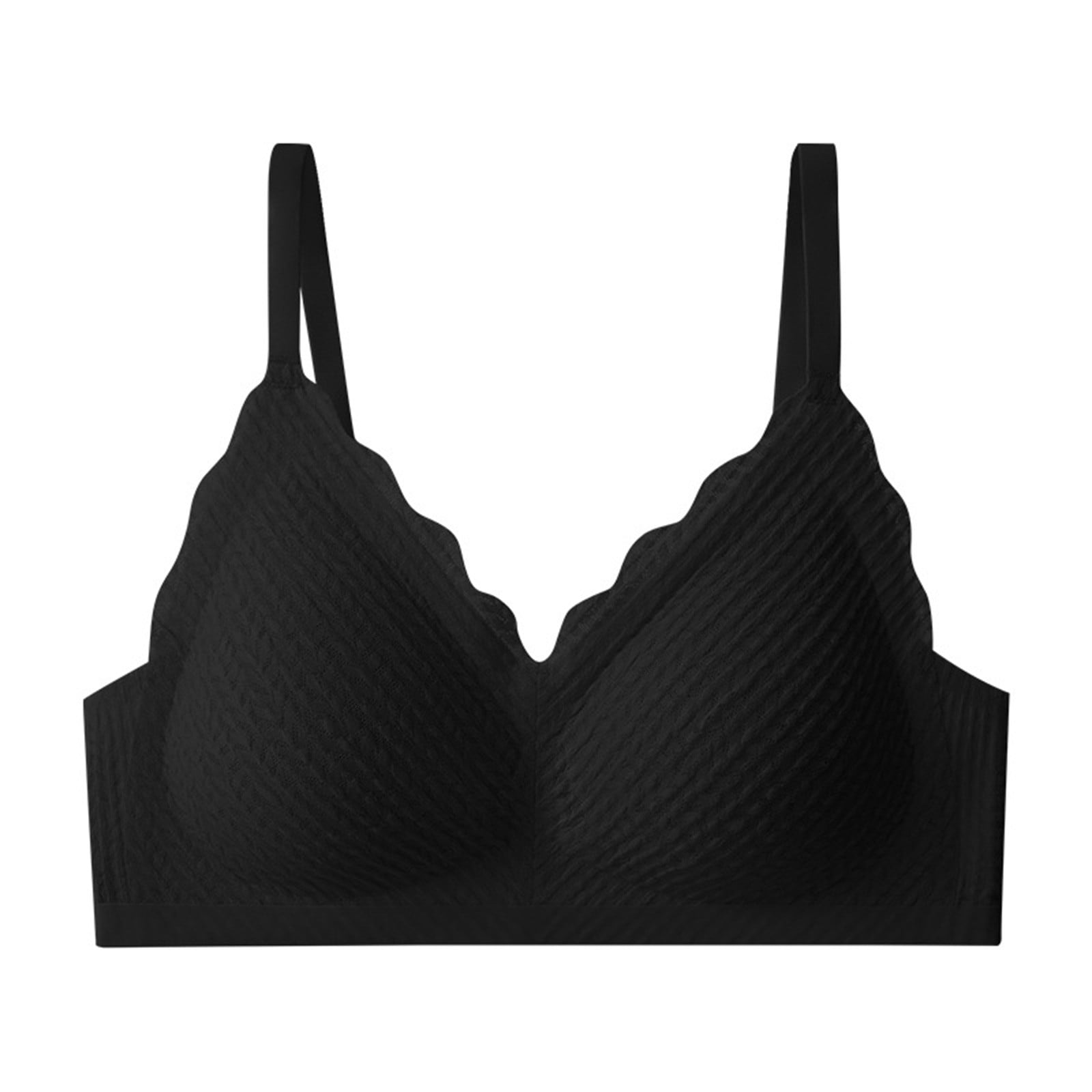 Bras for Women Seamless NoUnderwire Bubble Wheat Ear Lace Small Chest ...