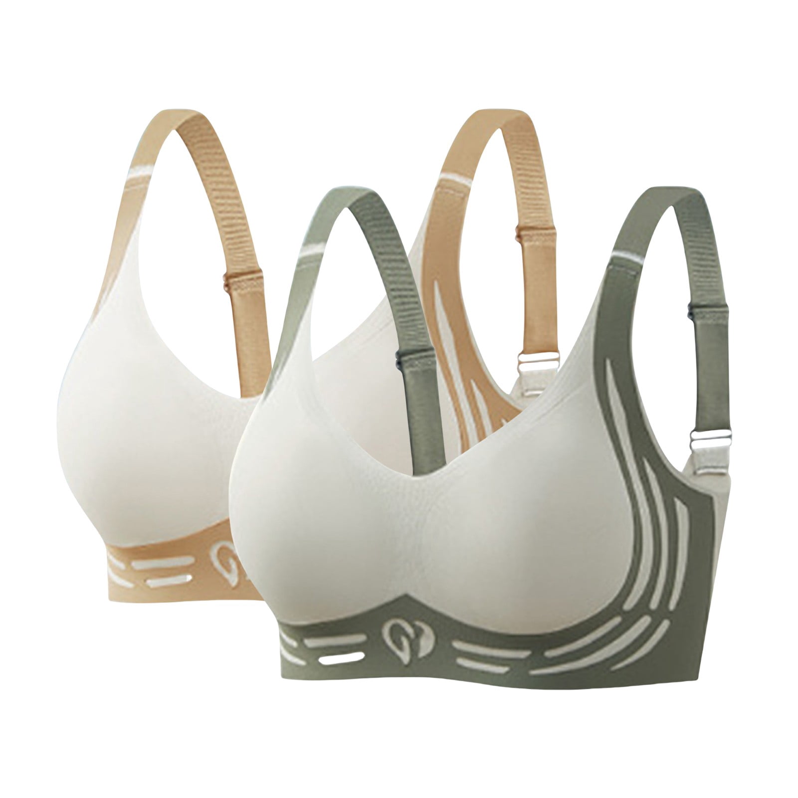 Bras for Women No Underwire, Audhol Gather Bra Soft Comfortable Gather ...