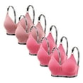 Bras for Women No Underwire Padded 5pc Wireless Bras for Women Push up ...