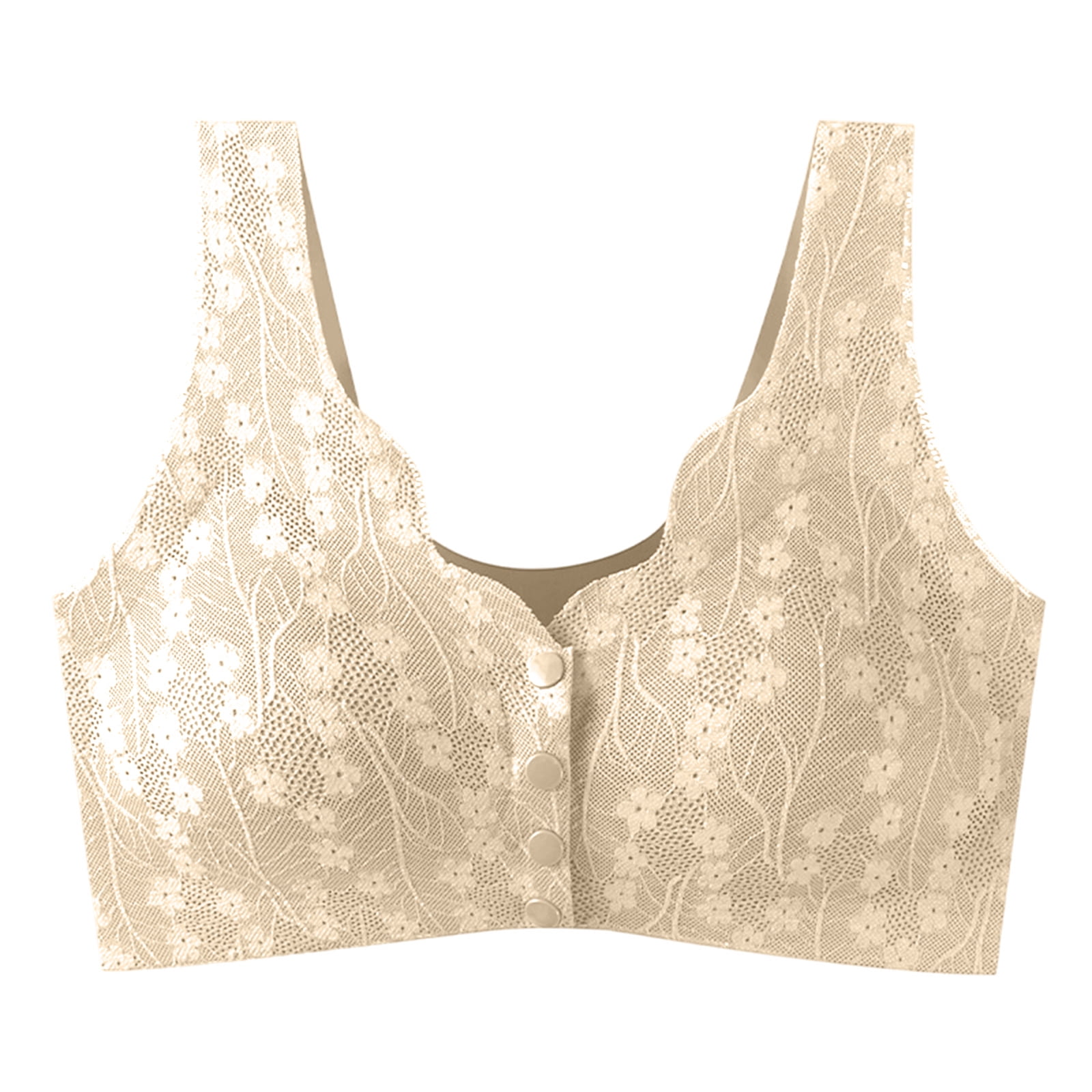 Bras for Women No Underwire Upgrade - Daisy Bra Front Closure, Full ...