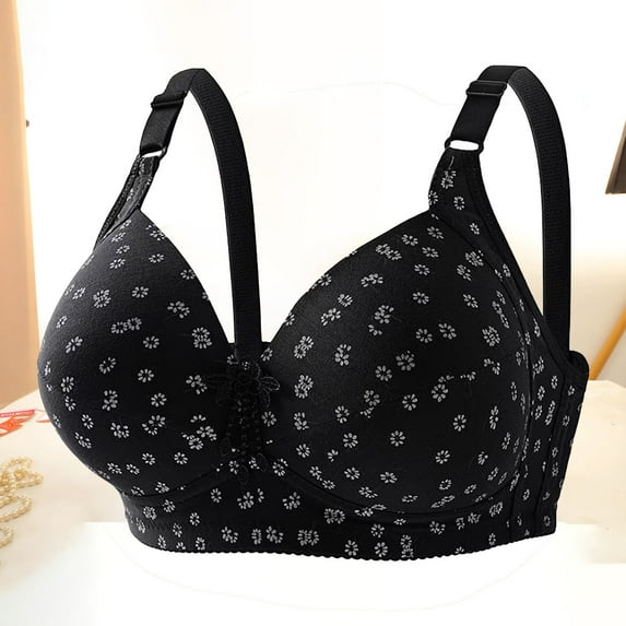 Bras for Women No Underwire Wireless Bras Ndbuld Women's Non Steel Hoop ...