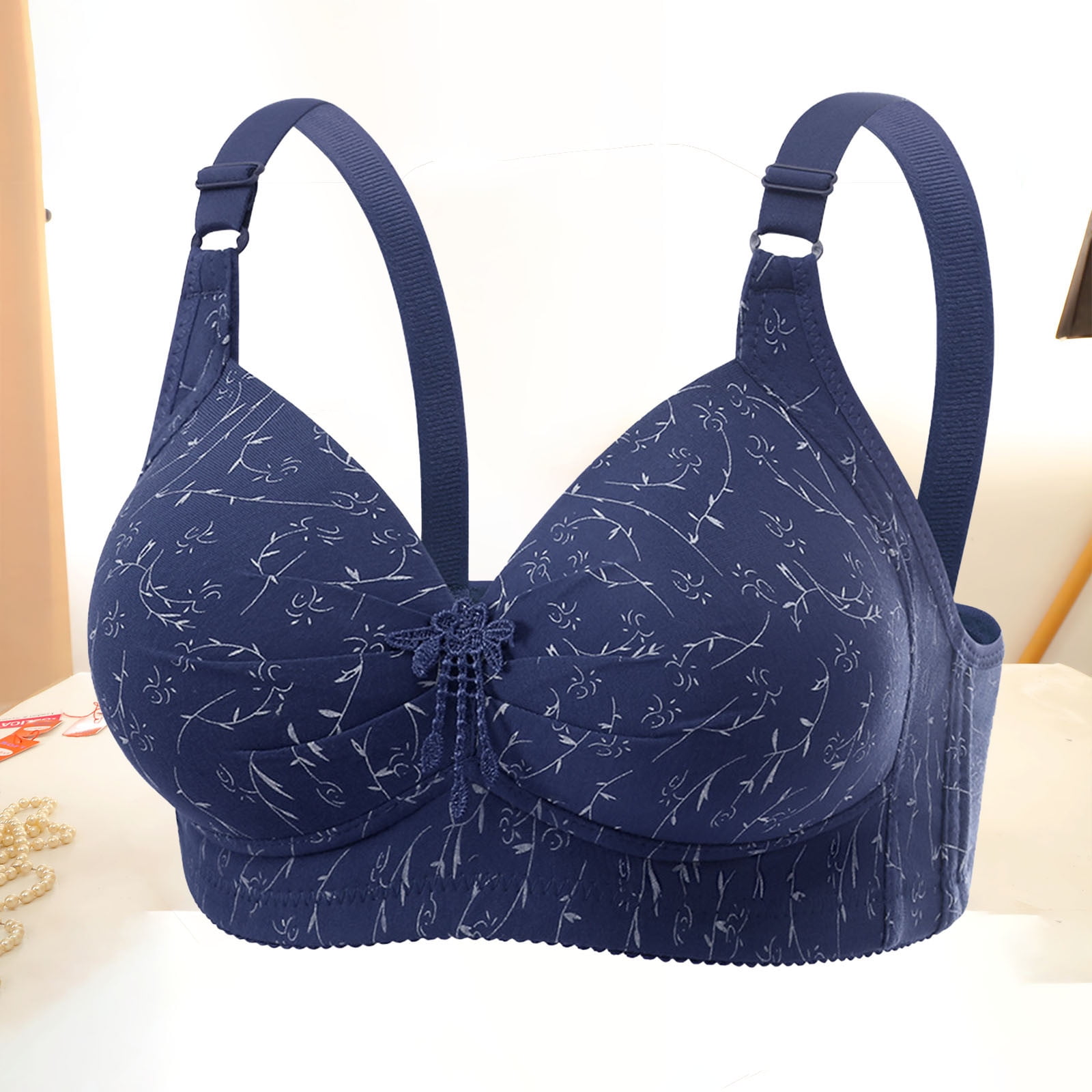 Bras for Women No Underwire Wireless Bras Ndbuld Women's Non Steel Hoop ...