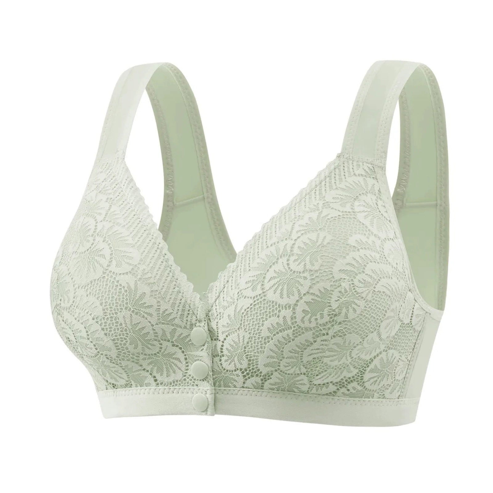 Bras for Women no Underwire - Women's Fixed Cup Front Buckle Underwear ...