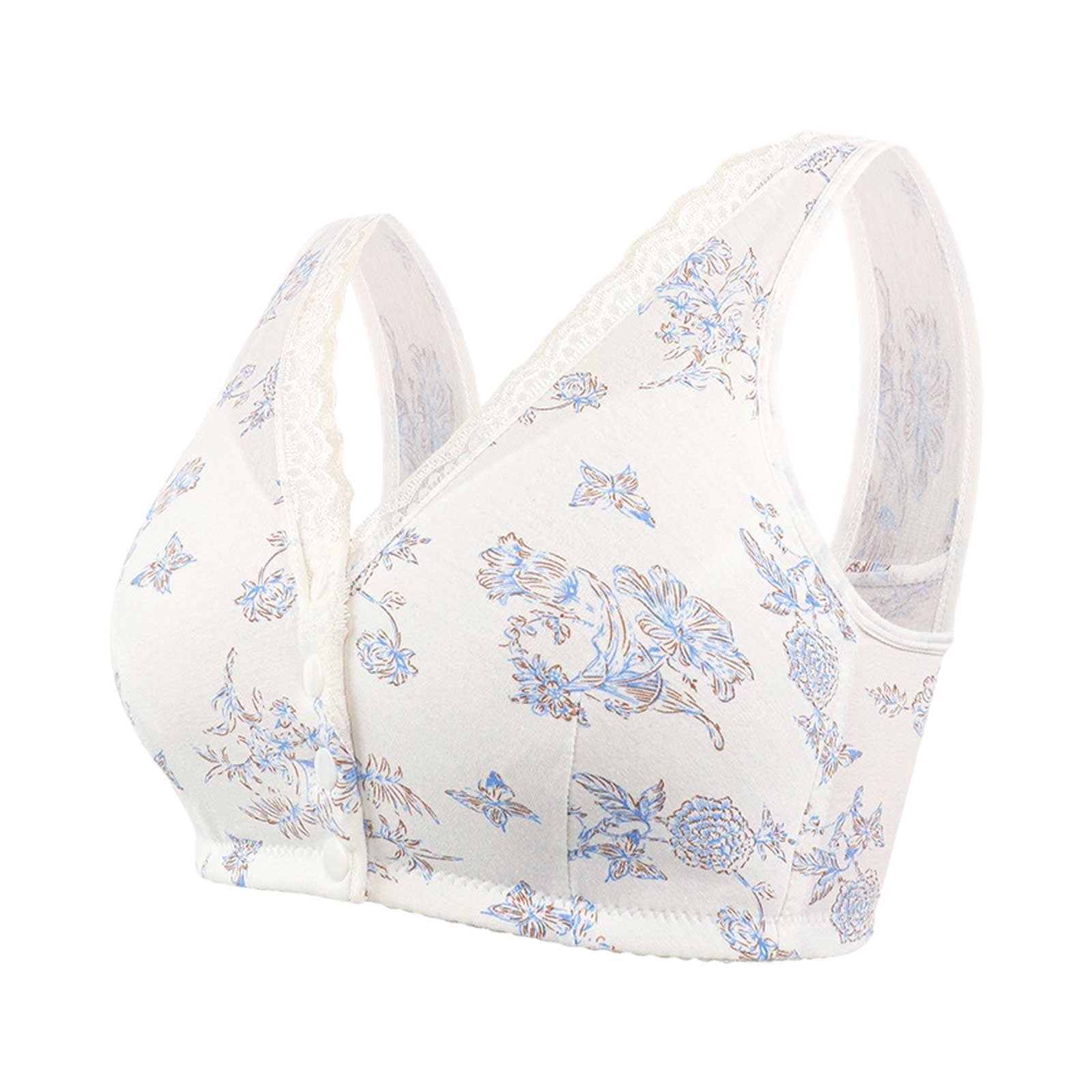 Bras for Women no Underwire - Women's Front Side Buckle Lace Edge ...